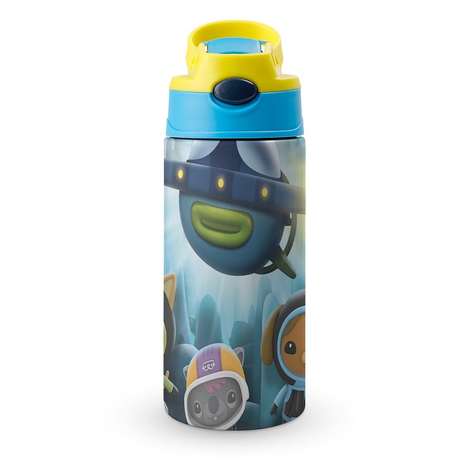 Octonauts Kids Water Bottle with Straw - Stainless Steel Vacuum ...