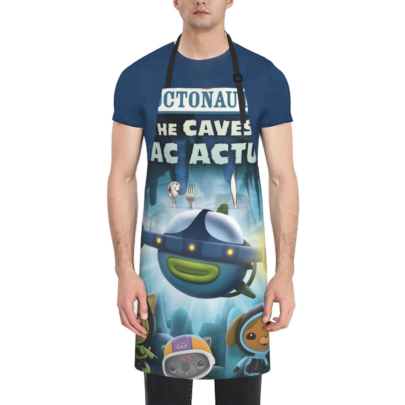 Octonauts Kitchen Cooking Aprons Adjustable Waterproof Apron Bib Apron ...