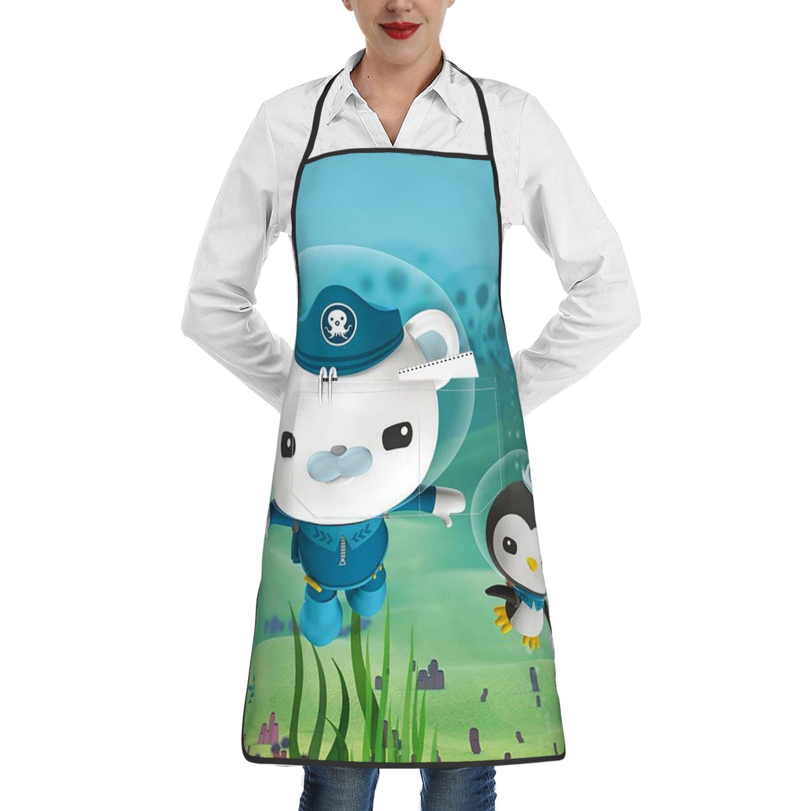 Octonauts Kitchen Cooking Aprons Adjustable Waterproof Apron Bib Apron ...