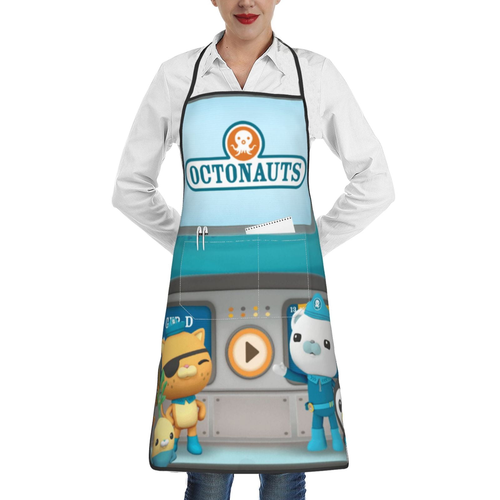 Octonauts Kitchen Cooking Aprons Adjustable Waterproof Apron Bib Apron ...