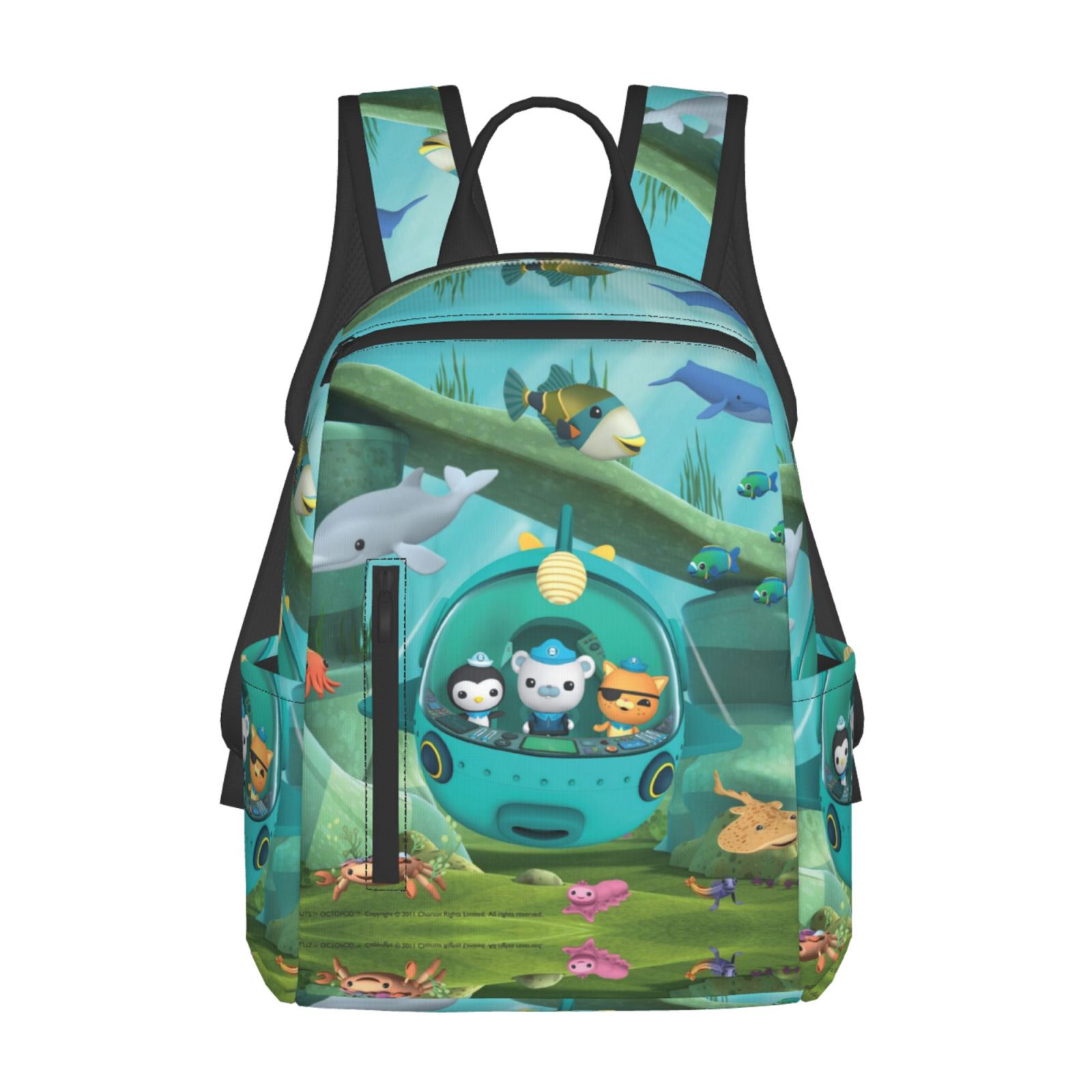 Octonau-t Laptop Backpack with Compartment Cartoon Printed Laptop Bag ...