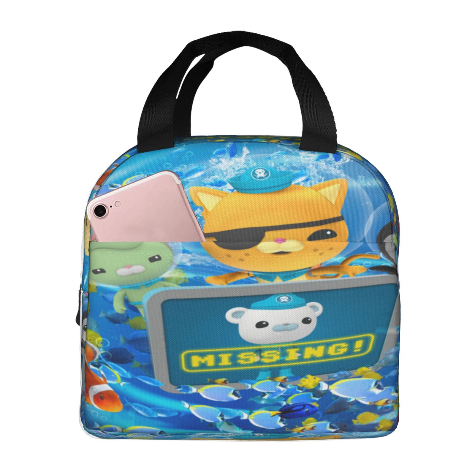 Octonauts Lunch Bag Kawaii Anime Reusable Cooler Bag Lunch Box ...