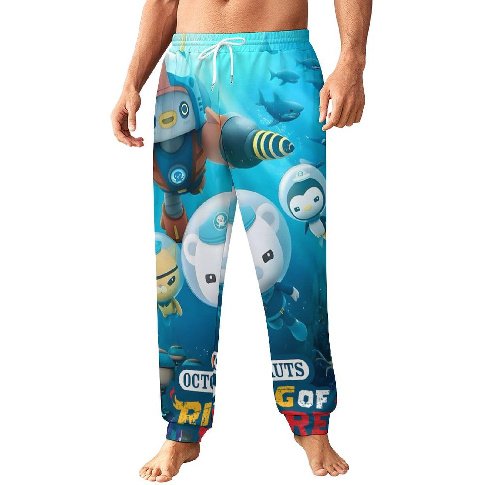 Octonauts Men's Jogger Sweatpants Workout Athletic Pants Elastic Waist ...