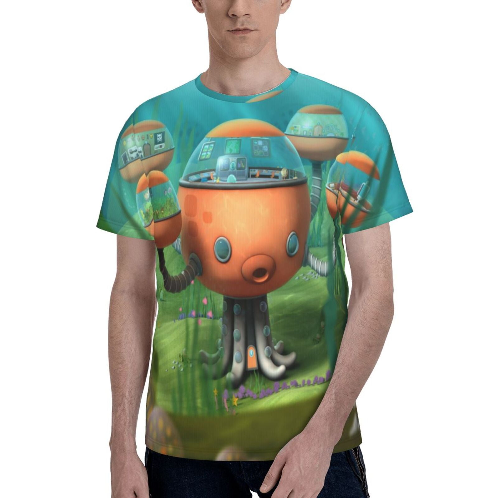 Octonauts Mens 3d Graphic Print Shirts Casual Short Sleeve Tee Shirts - Walmart.com