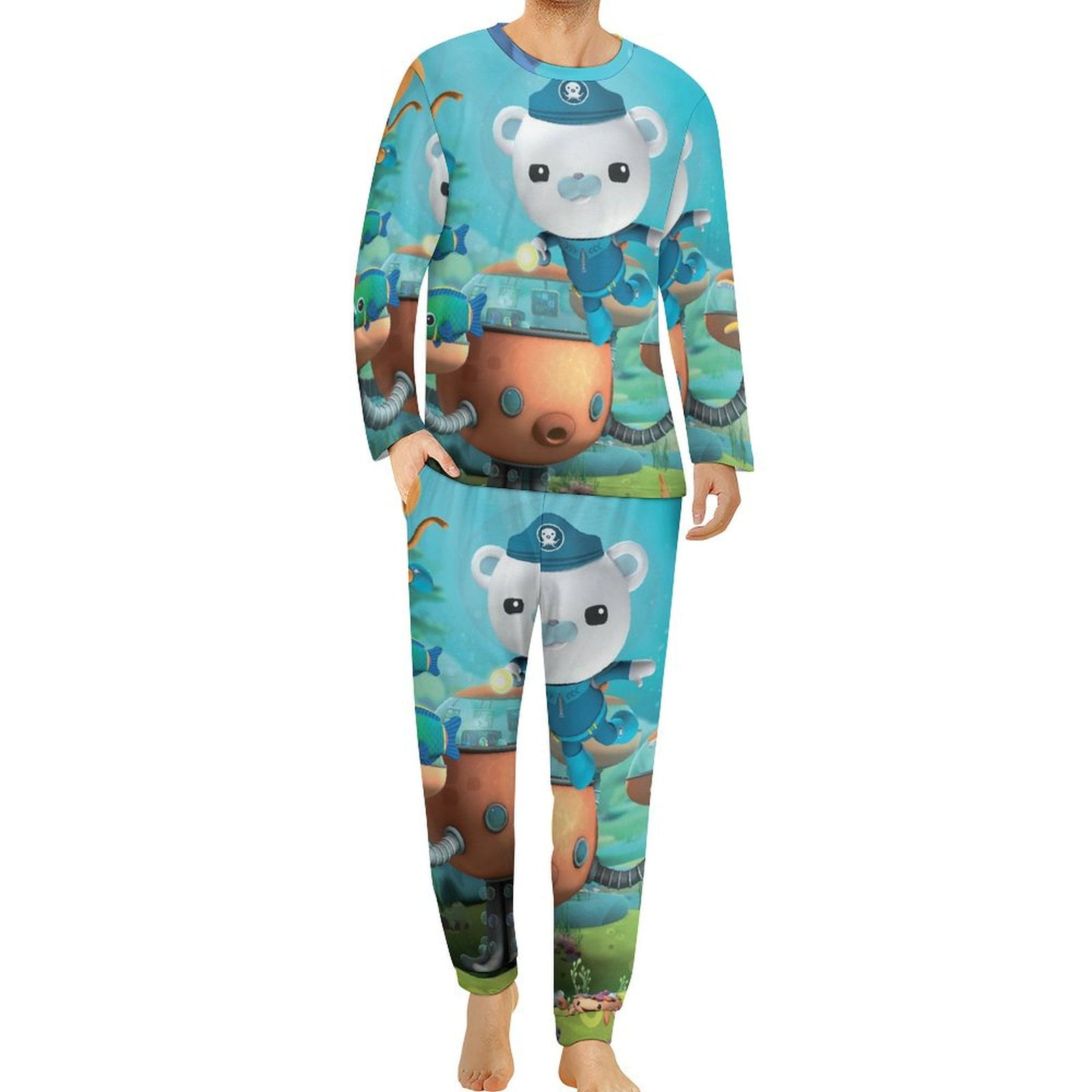Octonauts Mens Pajamas Set Soft Pj Sets Comfy Sleepware Pajamas ...