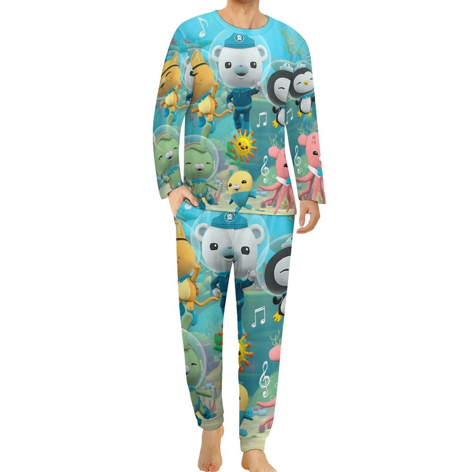 Octonauts Mens Pajamas Set Soft Pj Sets Comfy Sleepware Pajamas ...