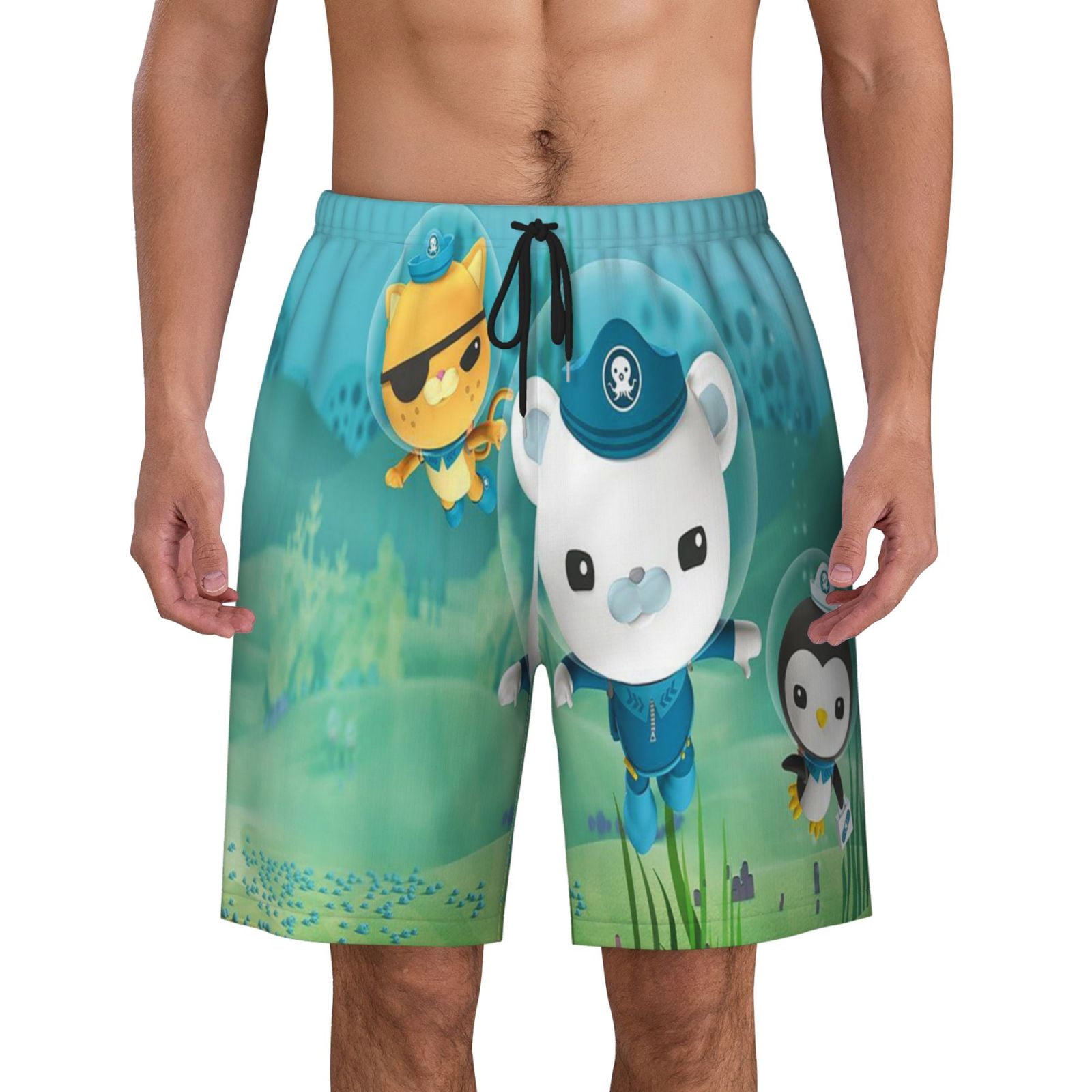 Octonauts Mens Swim Trunks Quick Dry Board Shorts With Mesh Lining ...
