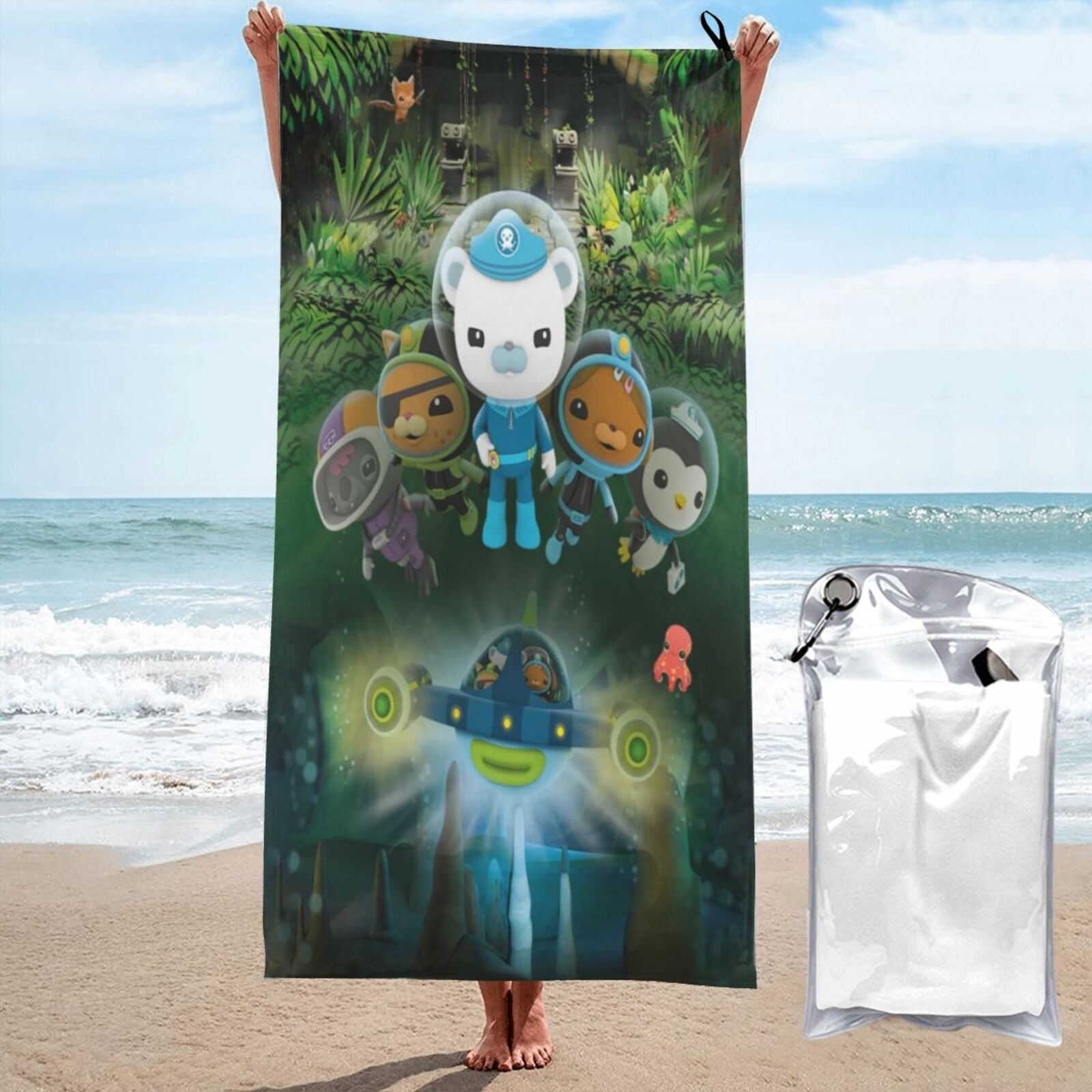 Octonauts Microfiber Beach Towel Cartoon Beach Summer Bath Pool Towels ...