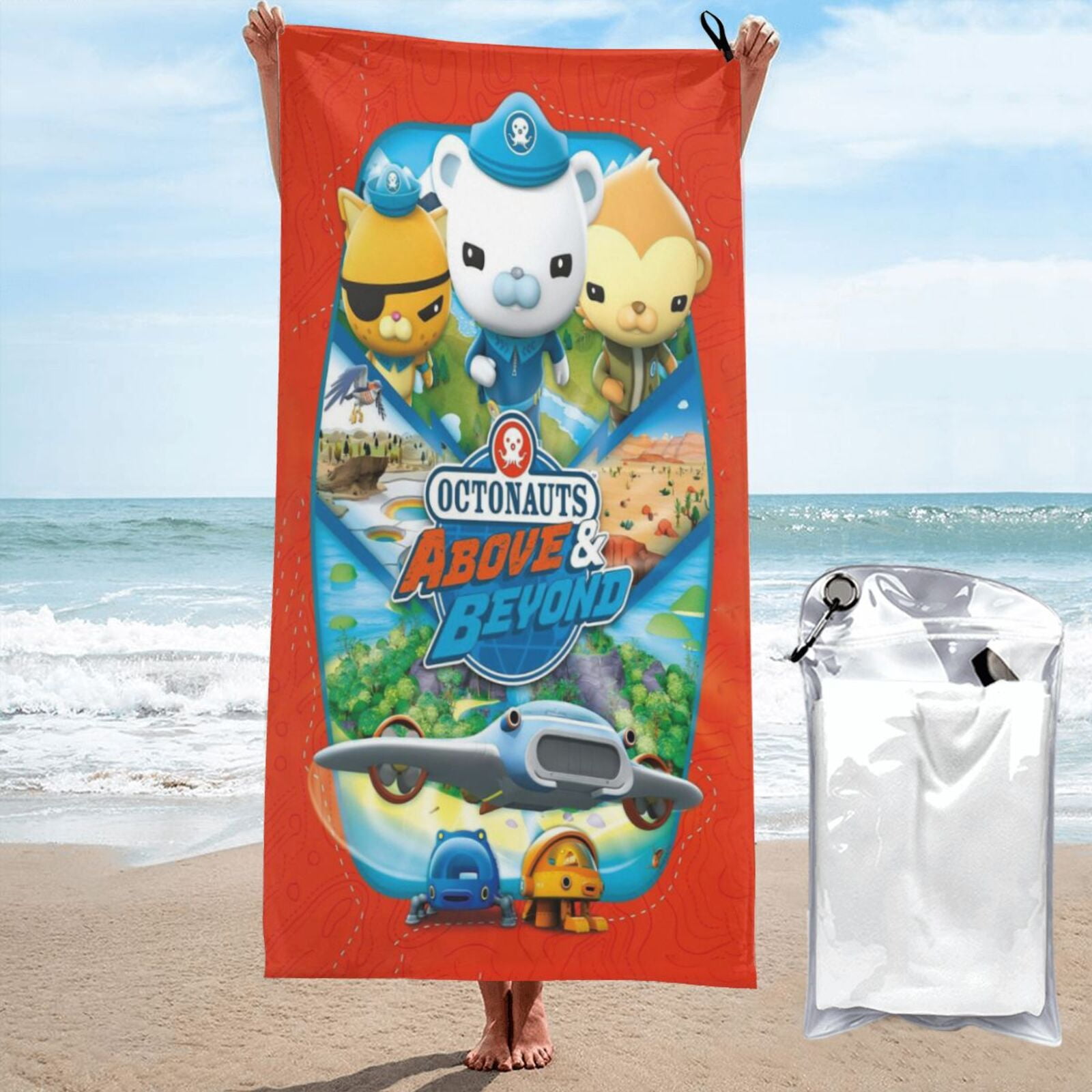 Octonauts Microfiber Beach Towel Cartoon Beach Summer Bath Pool Towels ...