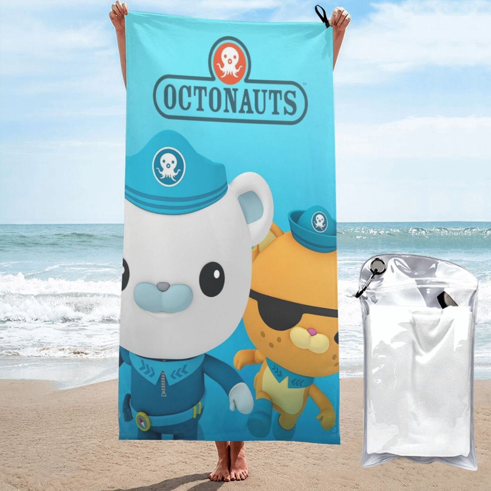 Octonauts Microfiber Beach Towel Oversized Lightweight Quick Dry Sand ...