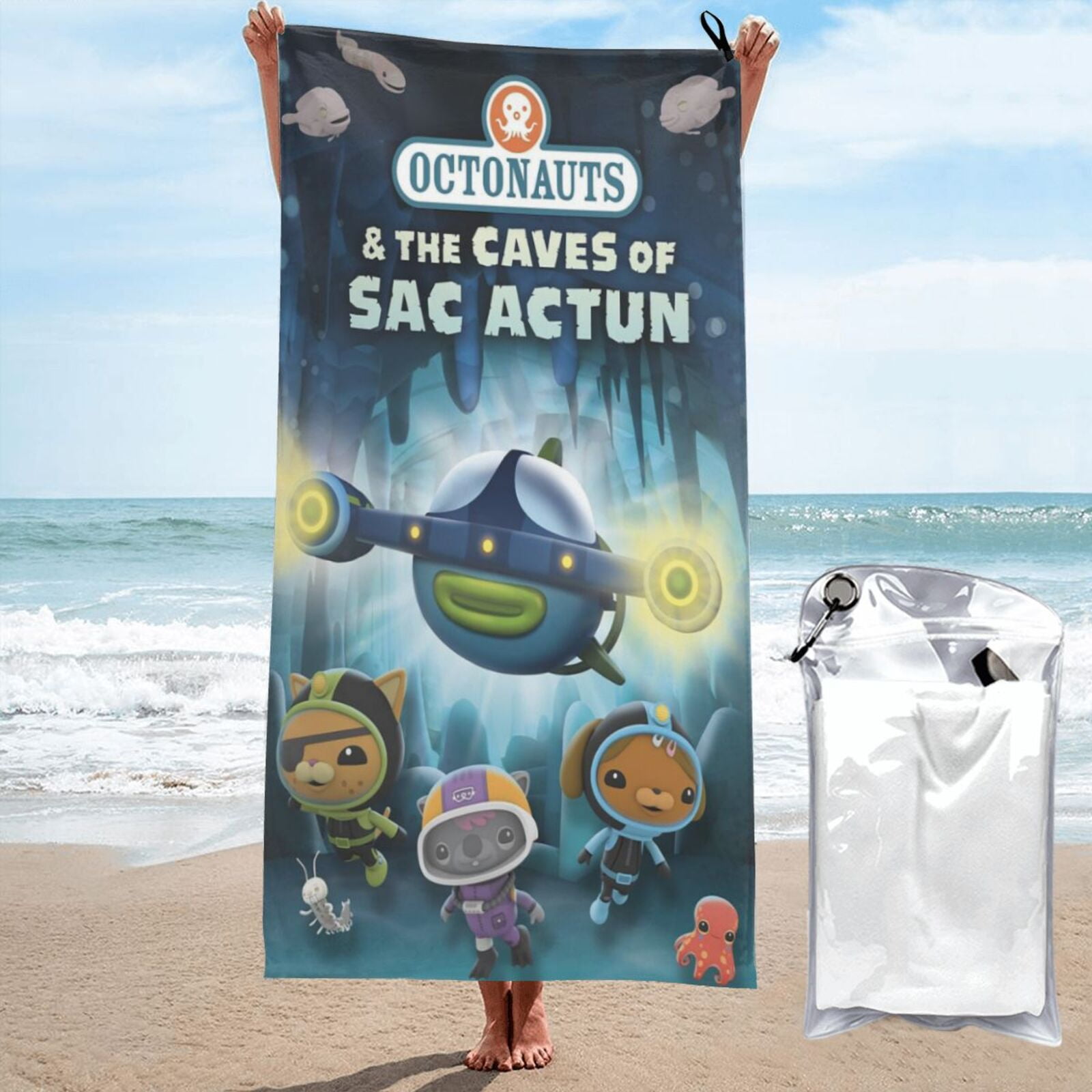 Octonauts Microfiber Beach Towel Oversized Lightweight Quick Dry Sand ...
