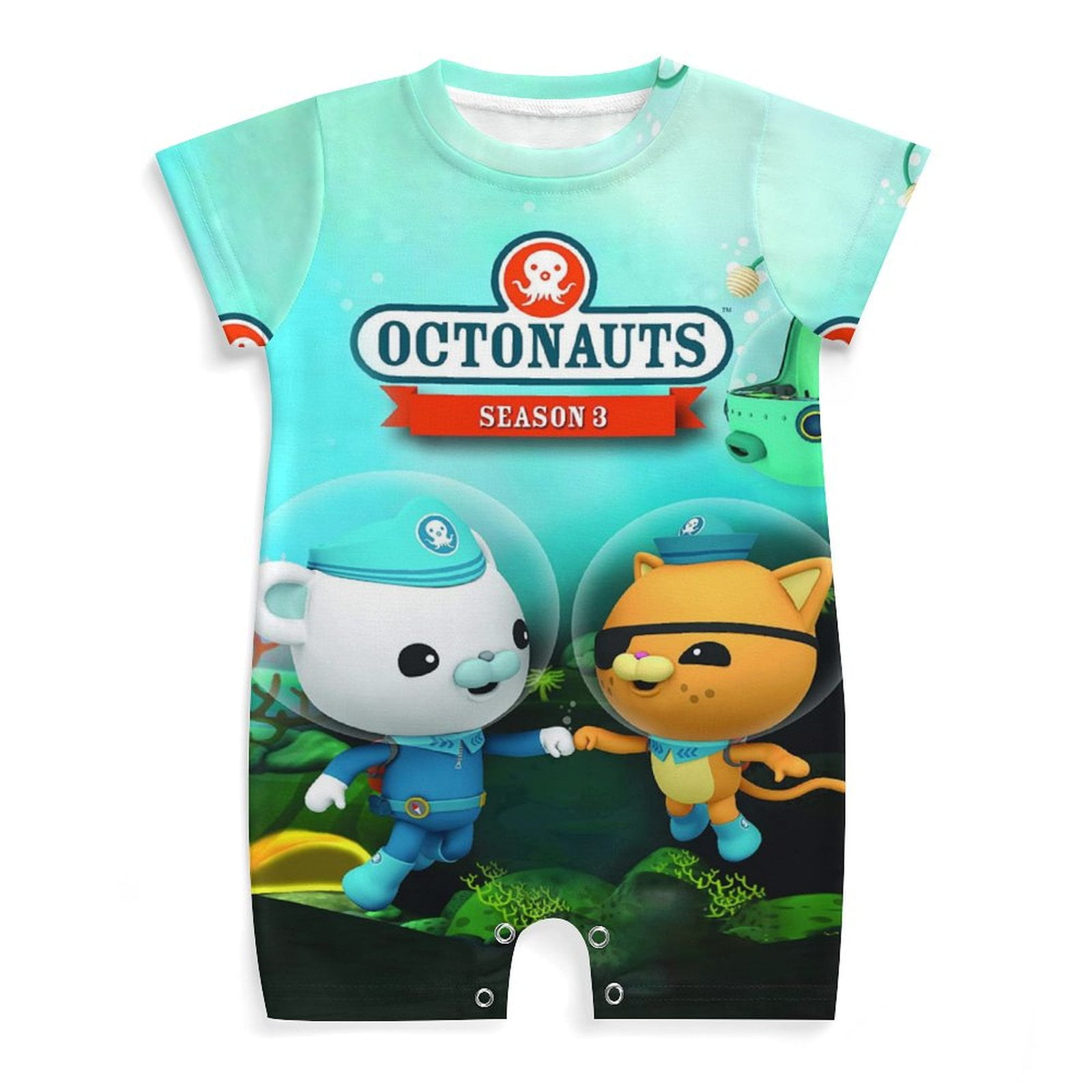 Octonauts Newborn Baby Outfit Short Sleeve Romper Bodysuit Jumpsuit ...