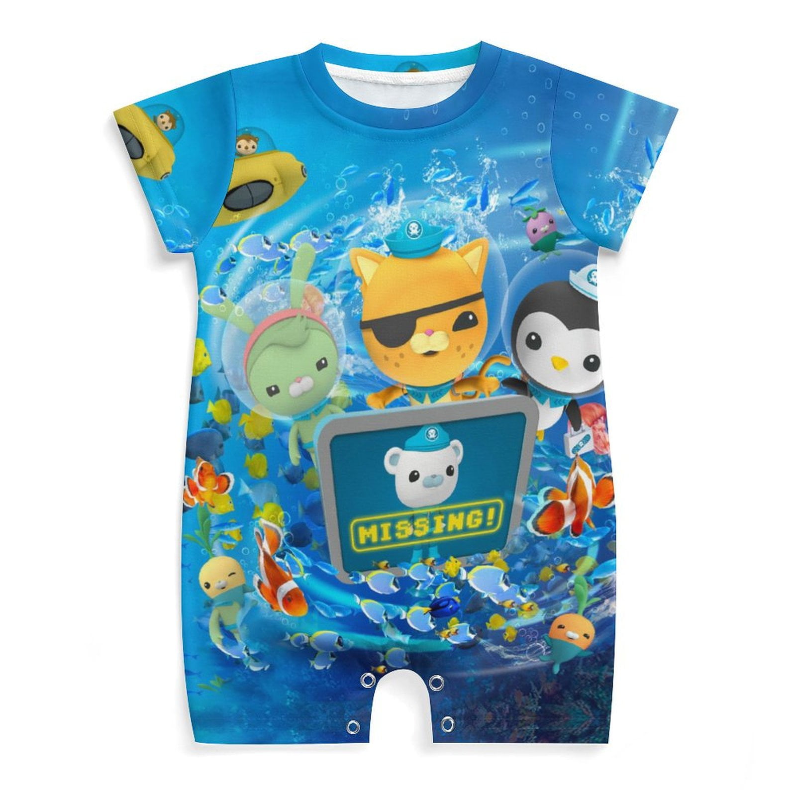 Octonauts Newborn Baby Outfit Short Sleeve Romper Bodysuit Jumpsuit ...