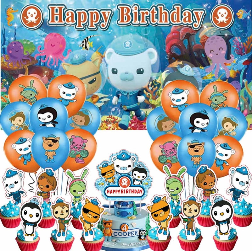 Octonauts Party Supplies Decor Birthday Banner Backdrop Cake Topper ...