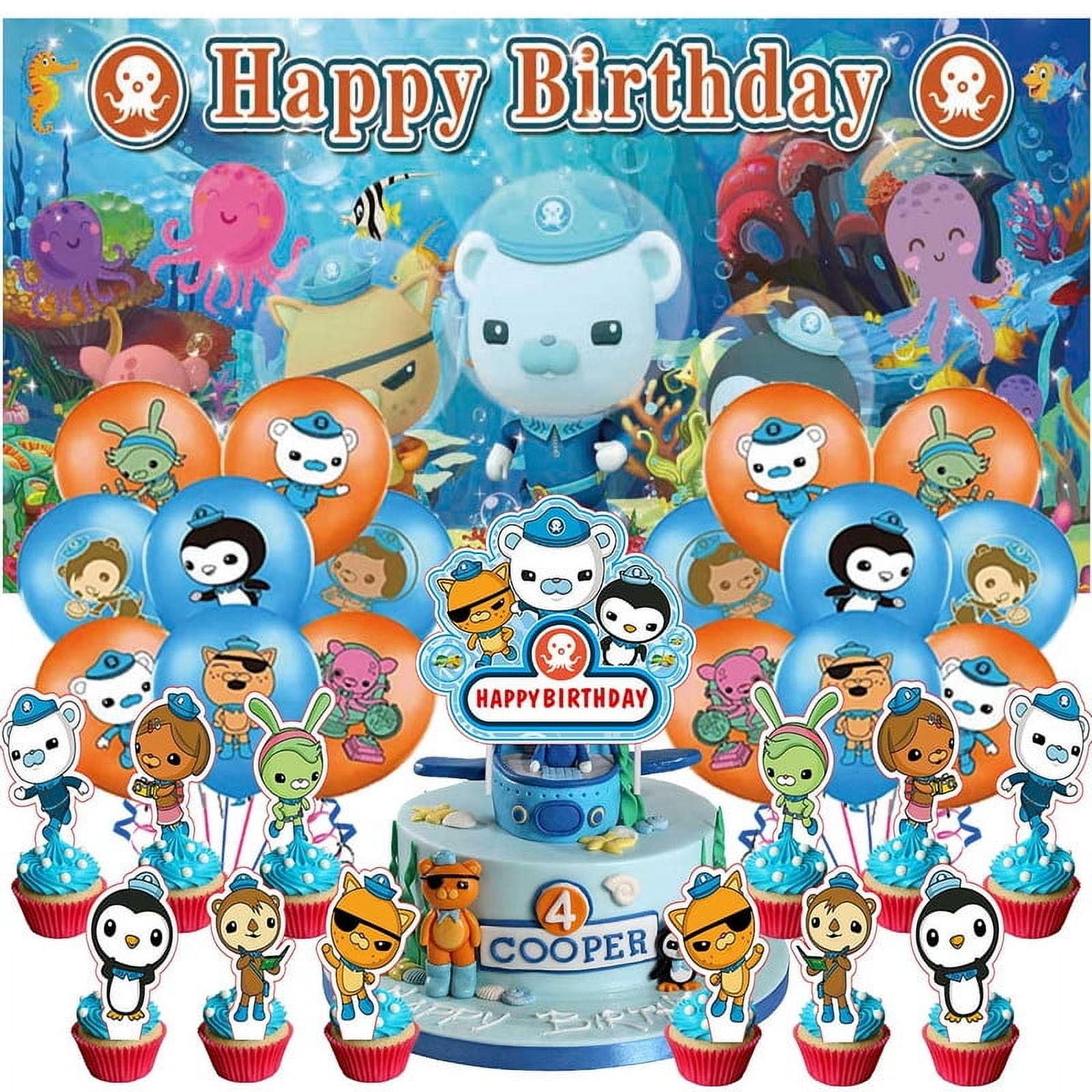 Octonauts Party Supplies Decor Birthday Banner Backdrop Cake Topper ...