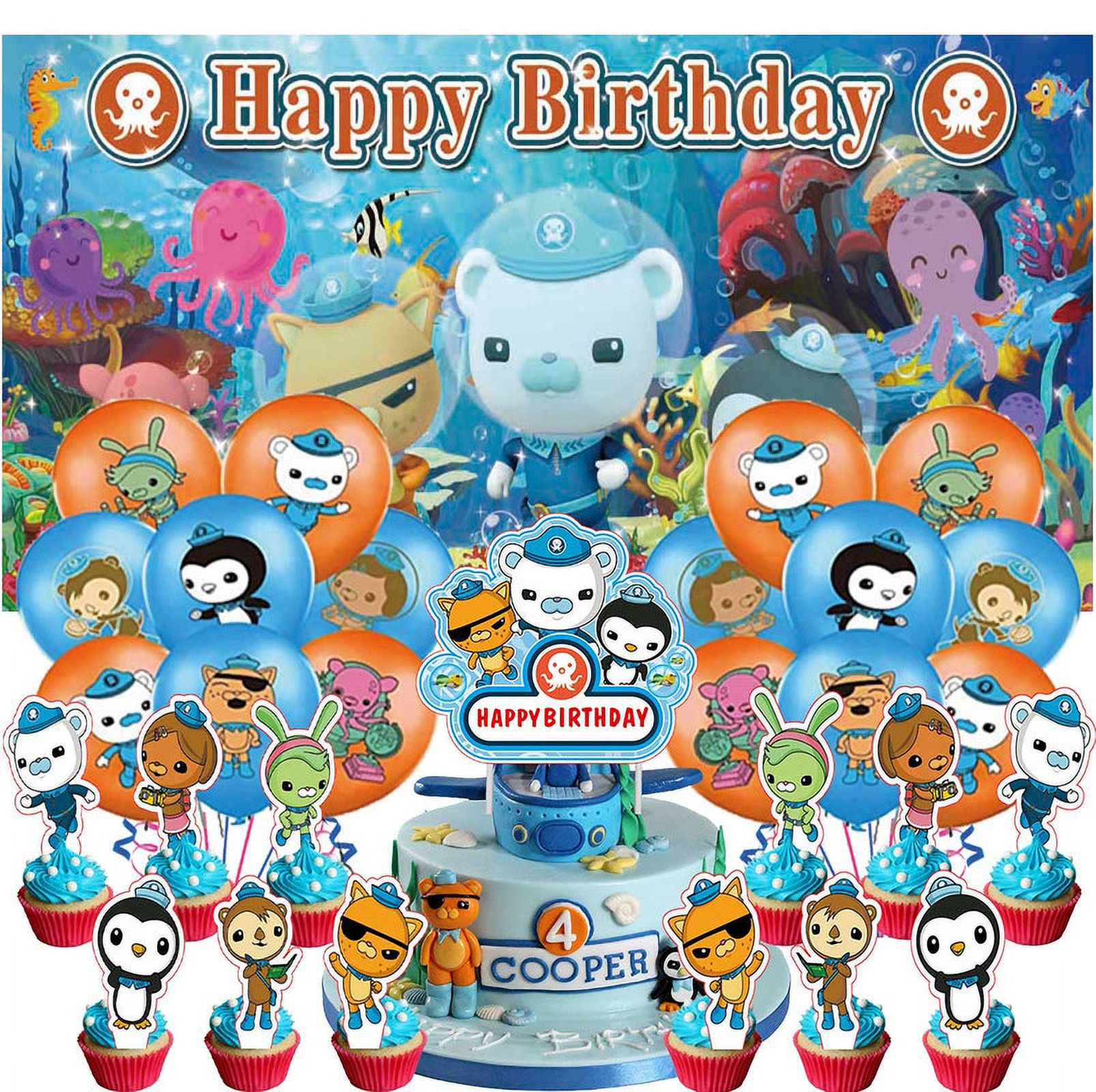 Octonauts Party Supplies Decor Birthday Banner Backdrop Cake Topper ...