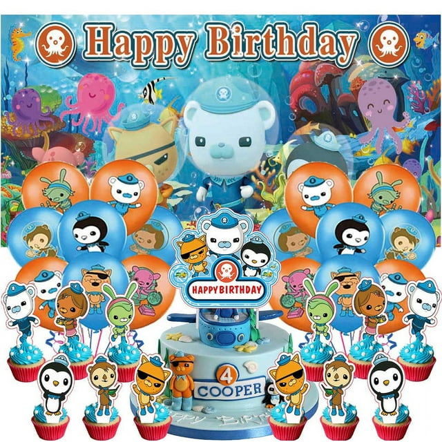 Octonauts Party Supplies Decor Birthday Banner Backdrop Cake Topper ...