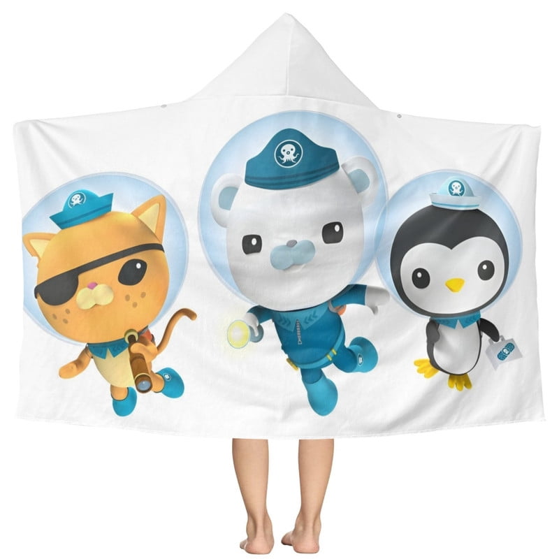 Octonauts Pattern Beach Poncho - Microfiber - Towel - Kids Lightweight ...