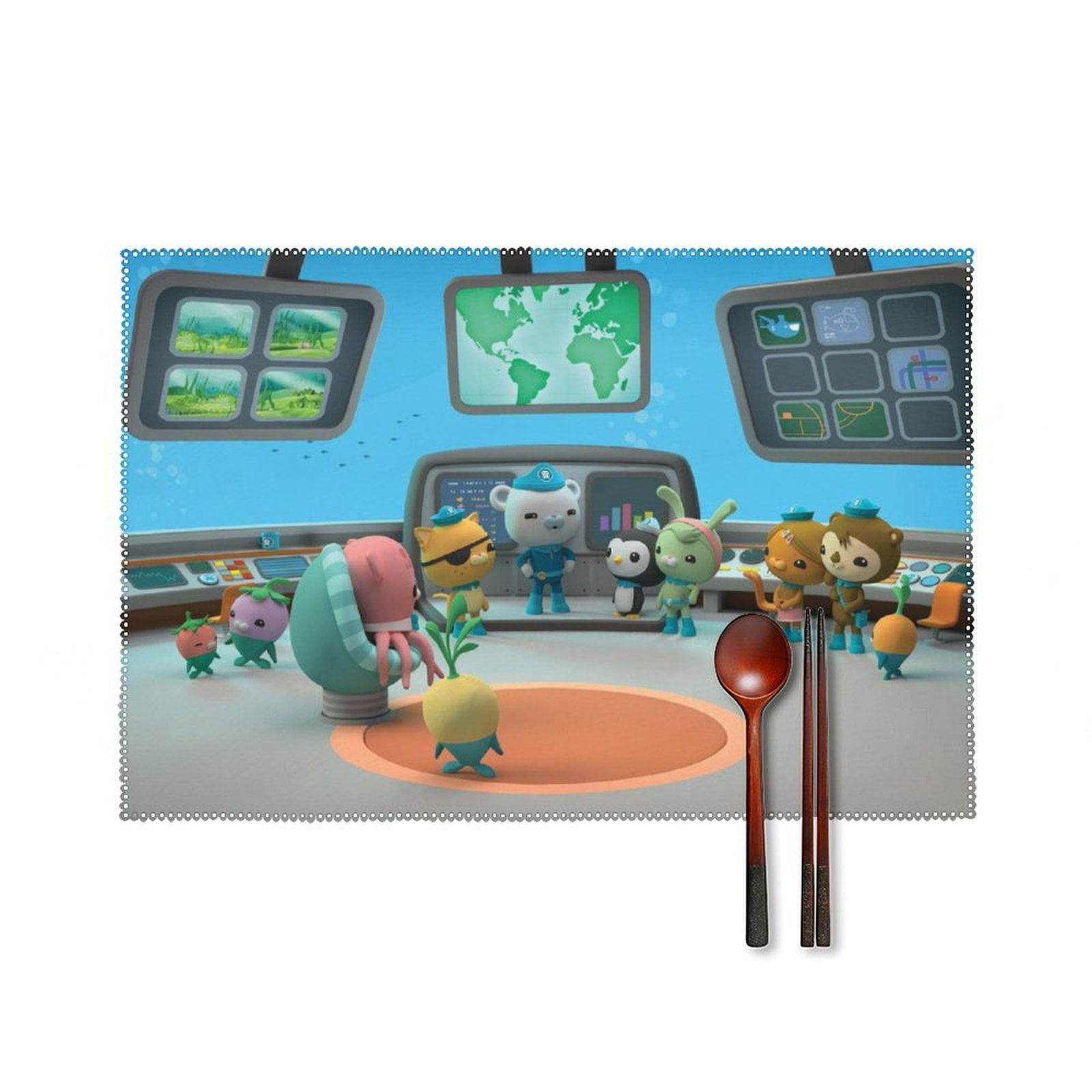 Octonauts Placemats Set of 4, Decorative Place Mats for Kitchen Table ...