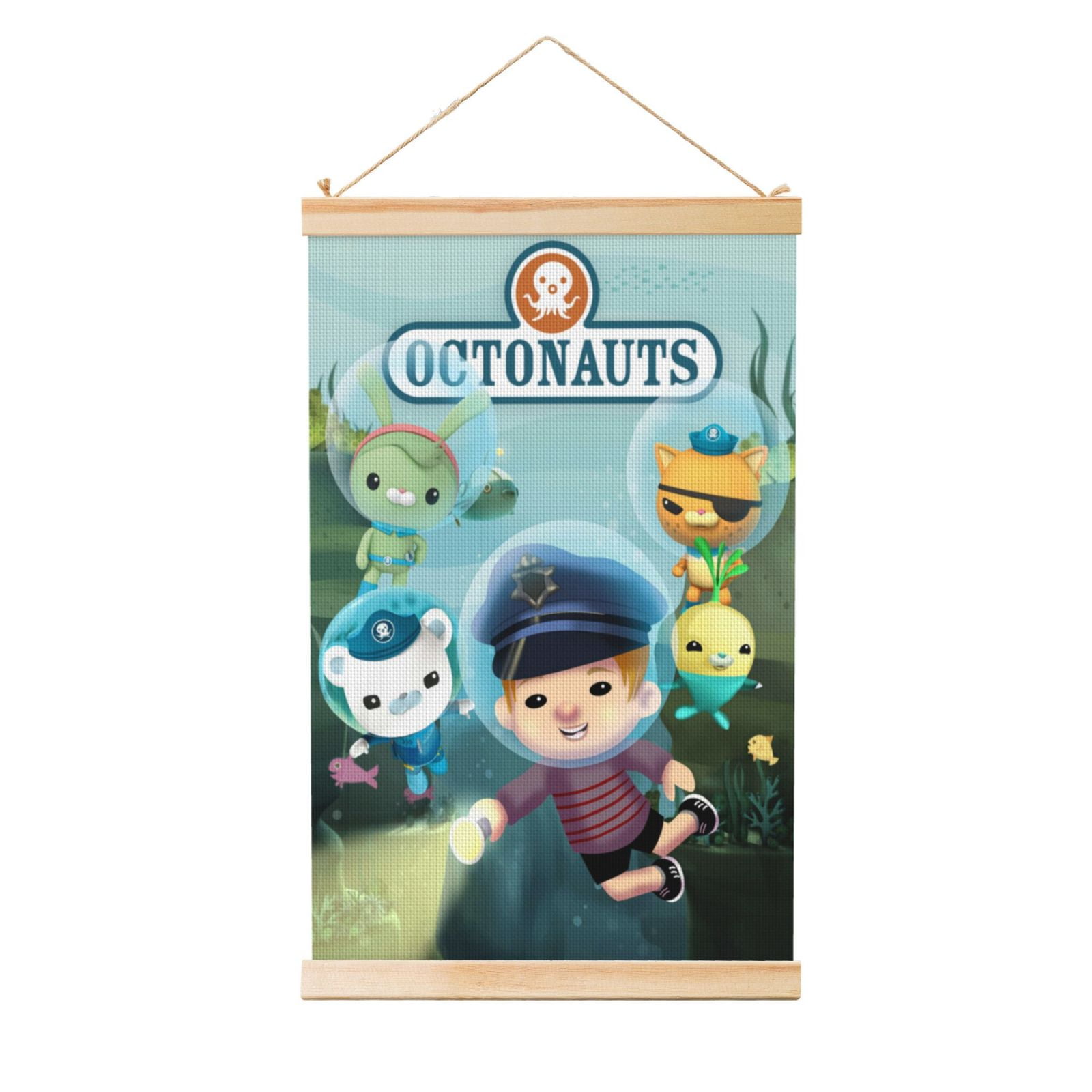 Octonauts Poster Canvas Wooden Shaft Hanging Poster Home Decor ...