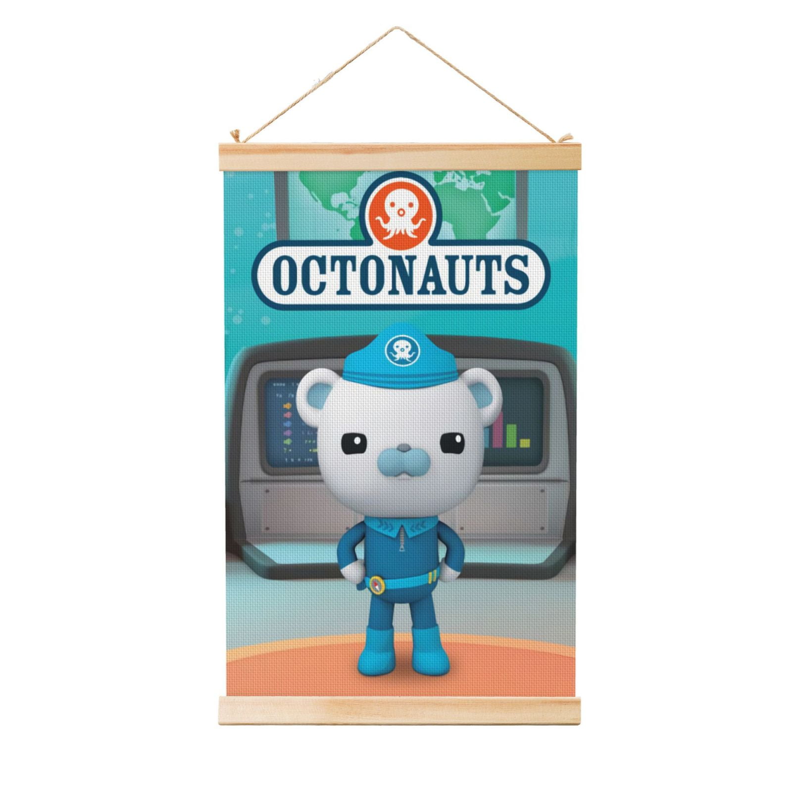 Octonauts Poster Canvas Wooden Shaft Hanging Poster Home Decor ...