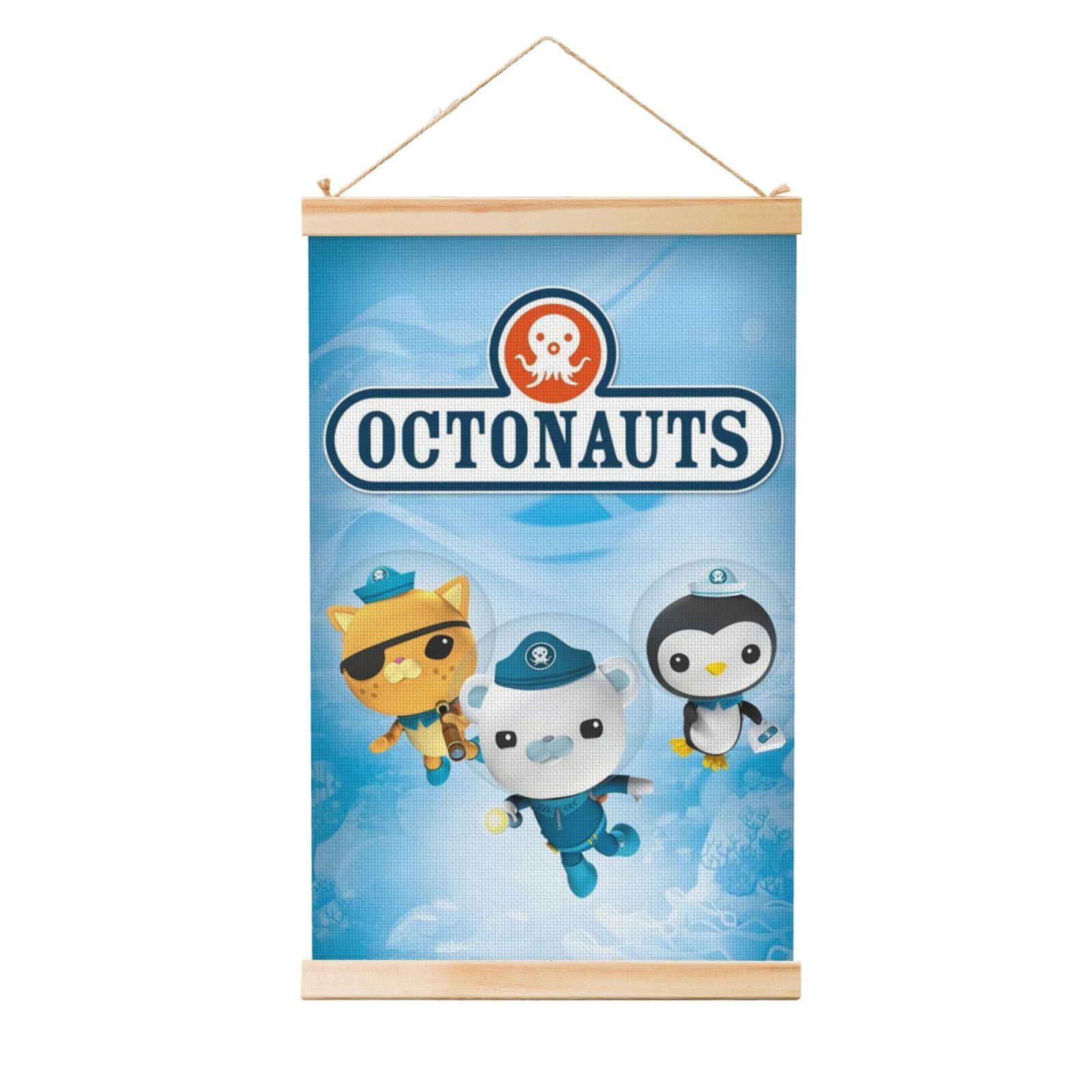 Octonauts Poster Canvas Wooden Shaft Hanging Poster Home Decor ...