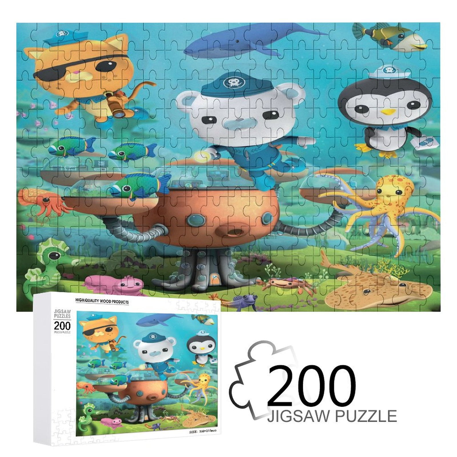 Octonauts Puzzle For Adults & Kids - 200 PCS Jigsaw Puzzle For Boys ...