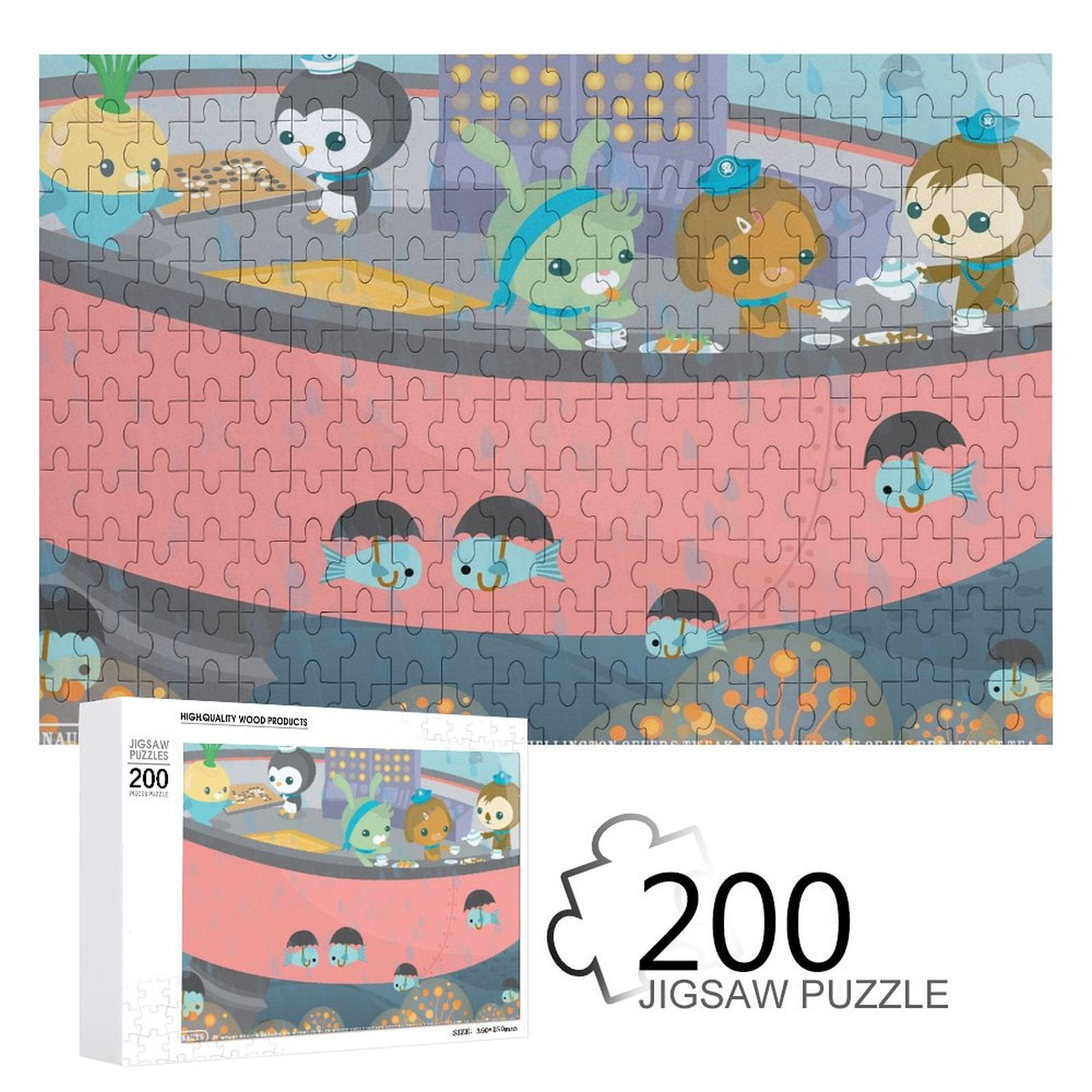 Octonauts Puzzle For Adults & Kids - 200 PCS Jigsaw Puzzle - Walmart.com