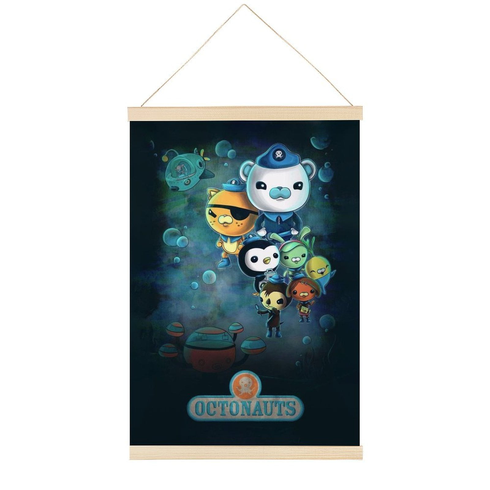 Octonauts Scroll Magnetic Poster Wall Picture Art Wood Frame Hanging ...
