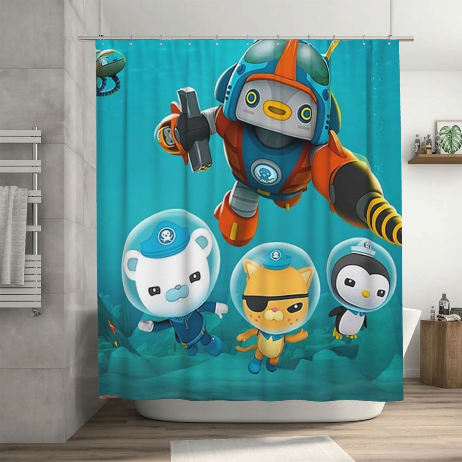Octonauts Shower Curtain, Waterproof Washable Decorative Shower Curtain ...