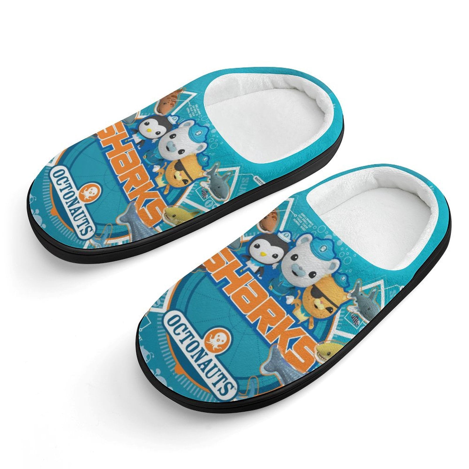 Octonauts Slippers for Kids, Cute Soft Plush Anti-slip Fluffy Fuzzy ...