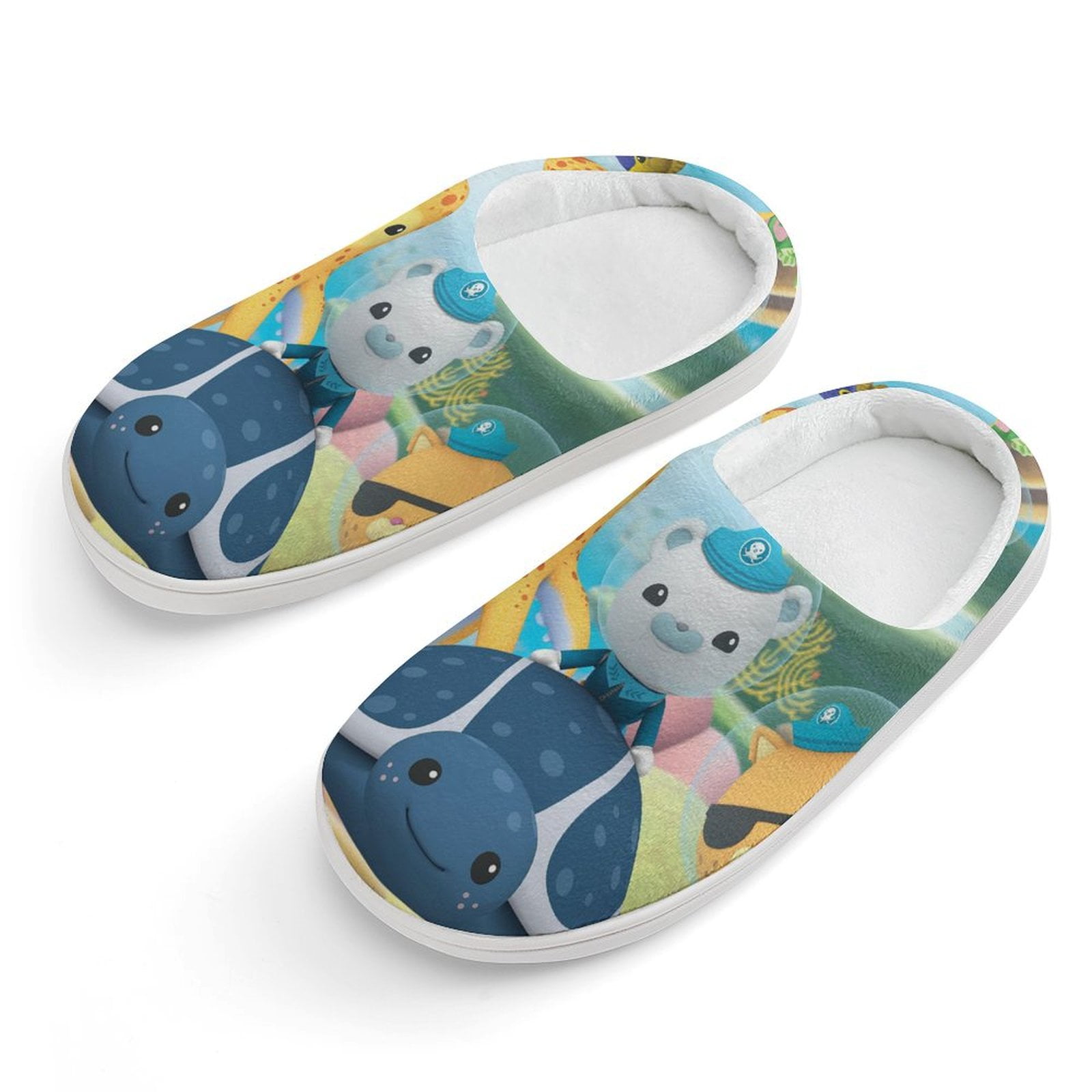 Octonauts Slippers for Kids, Cute Soft Plush Anti-slip Fluffy Fuzzy ...