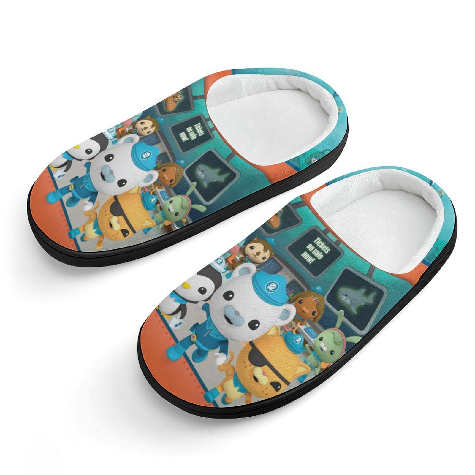 Octonauts Slippers for Kids, Cute Soft Plush Anti-slip Fluffy Fuzzy ...