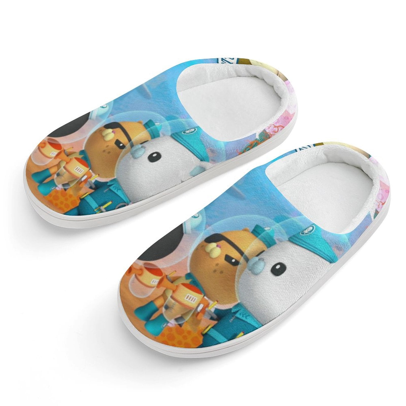 Octonauts Slippers for Kids, Cute Soft Plush Anti-slip Fluffy Fuzzy ...