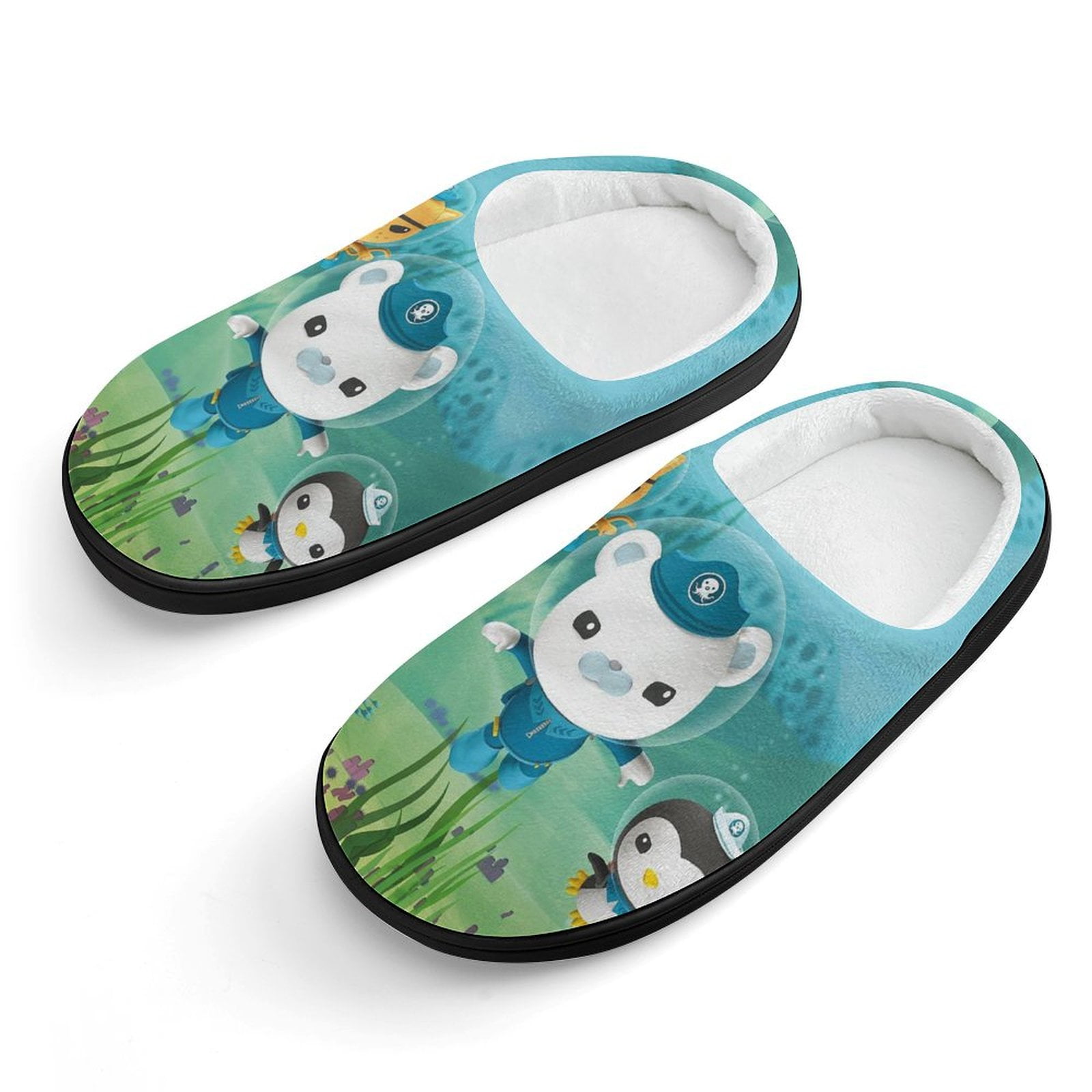 Octonauts Slippers for Kids, Cute Soft Plush Anti-slip Fluffy Fuzzy ...