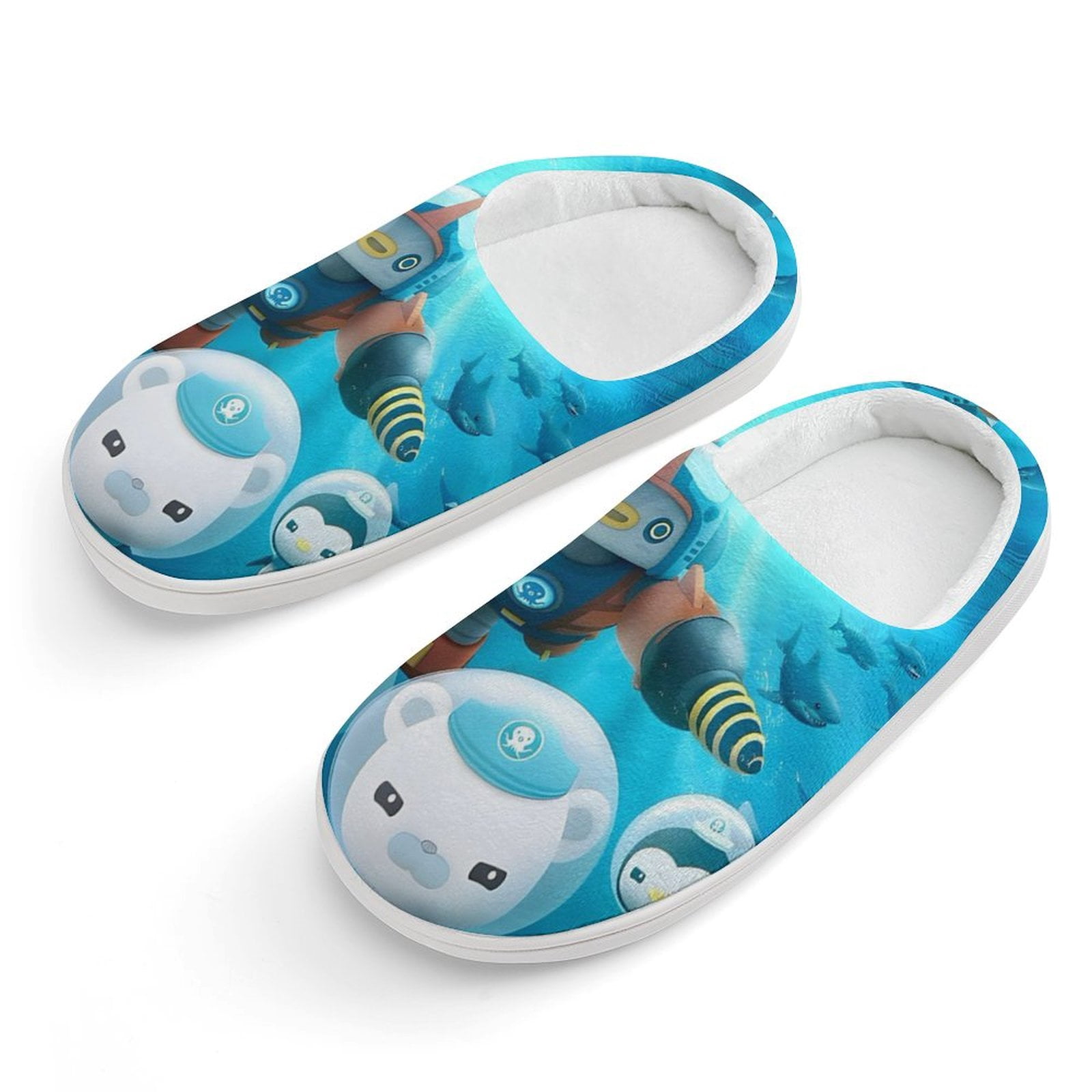 Octonauts Slippers for Kids, Cute Soft Plush Anti-slip Fluffy Fuzzy ...