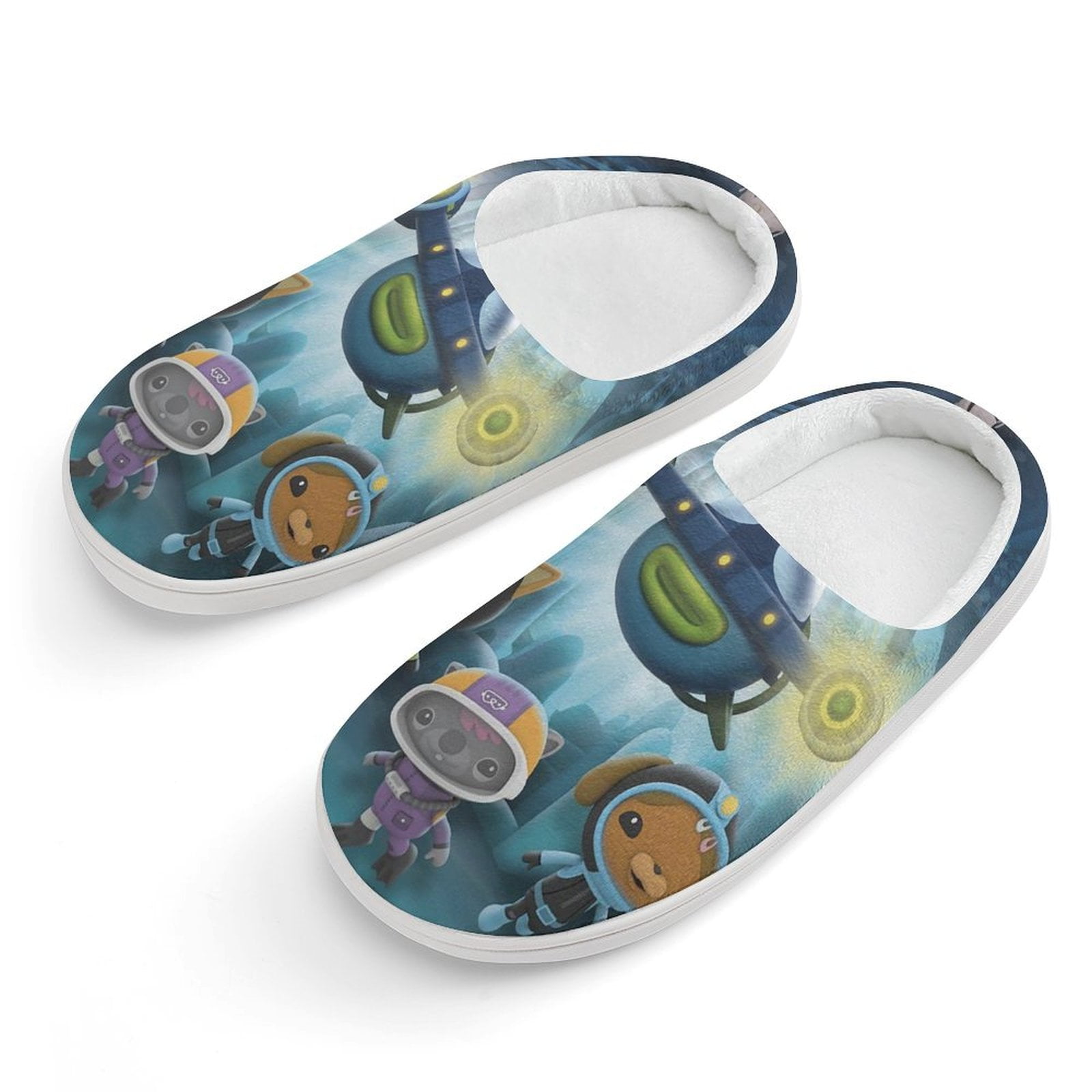 Octonauts Slippers for Kids, Cute Soft Plush Anti-slip Fluffy Fuzzy ...