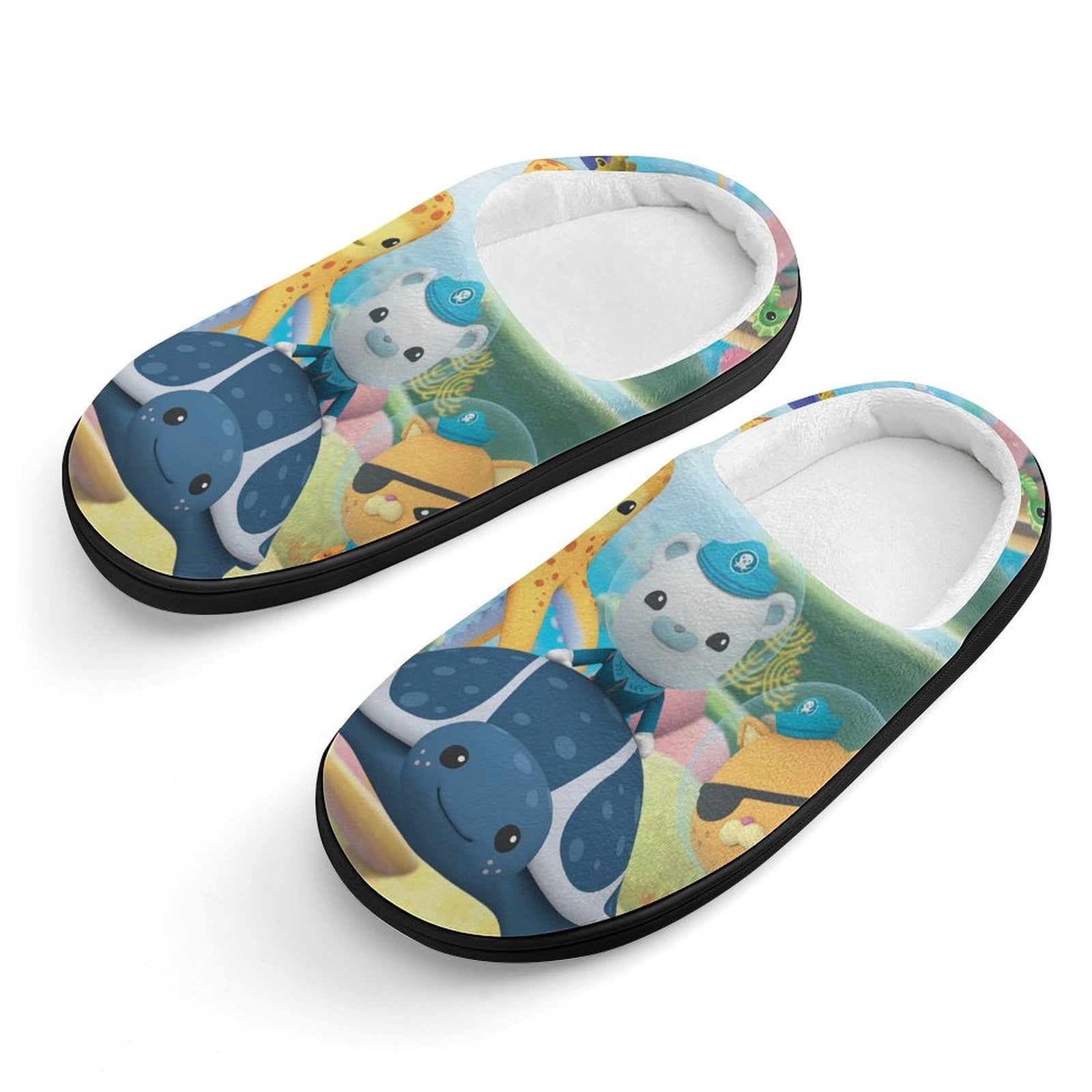 Octonauts Slippers for Kids, Cute Soft Plush Anti-slip Fluffy Fuzzy ...