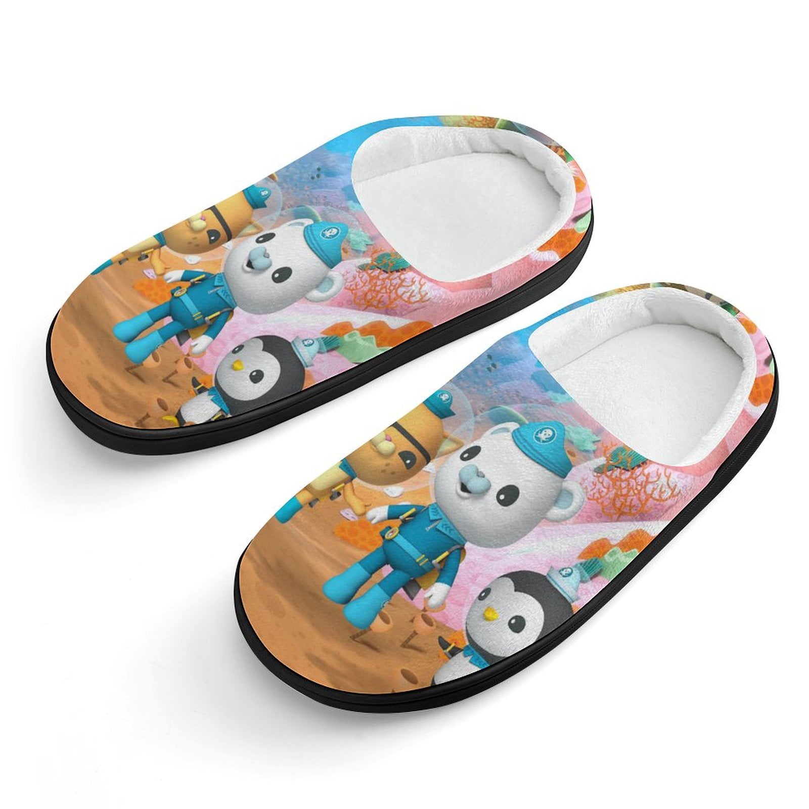 Octonauts Slippers for Kids, Cute Soft Plush Anti-slip Fluffy Fuzzy ...