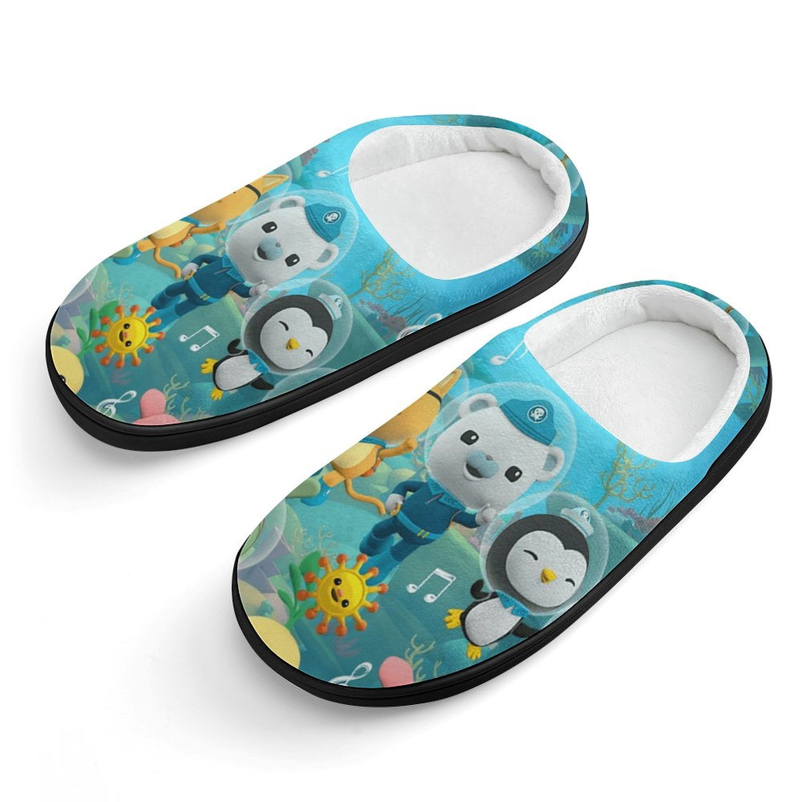 Octonauts Slippers for Kids, Cute Soft Plush Anti-slip Fluffy Fuzzy ...