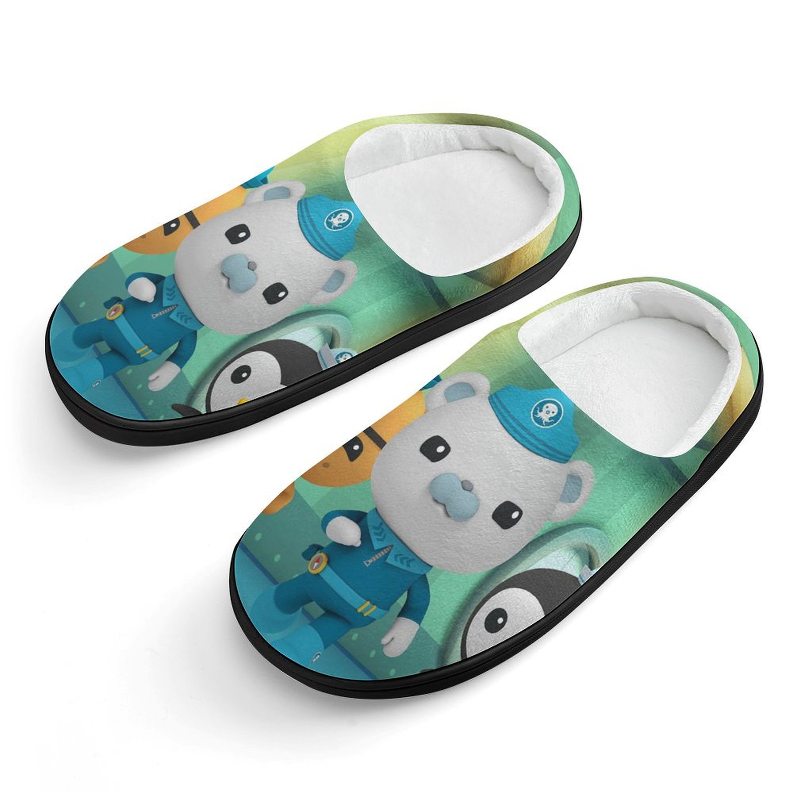 Octonauts Slippers for Kids, Cute Soft Plush Anti-slip Fluffy Fuzzy ...