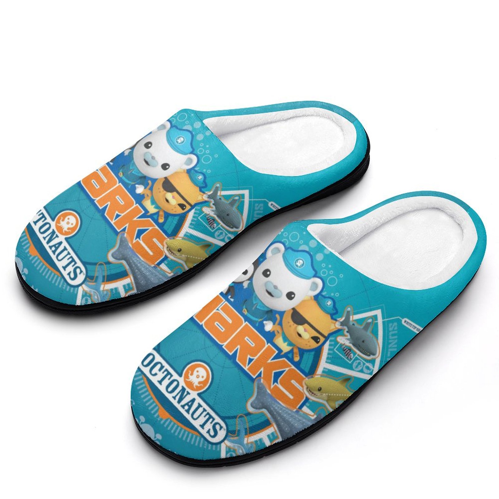 Octonauts Slippers for Mens, Soft Plush Anti-slip Fluffy Fuzzy House ...