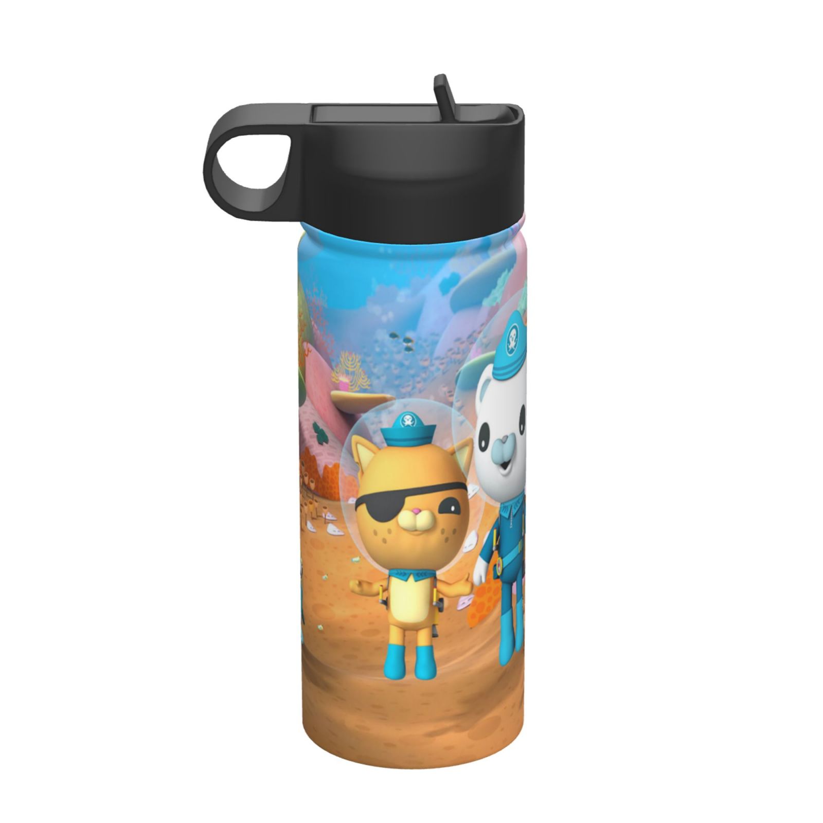 Octonauts Stainless Steel Water Bottle, 18oz Double Walled Vacuum ...
