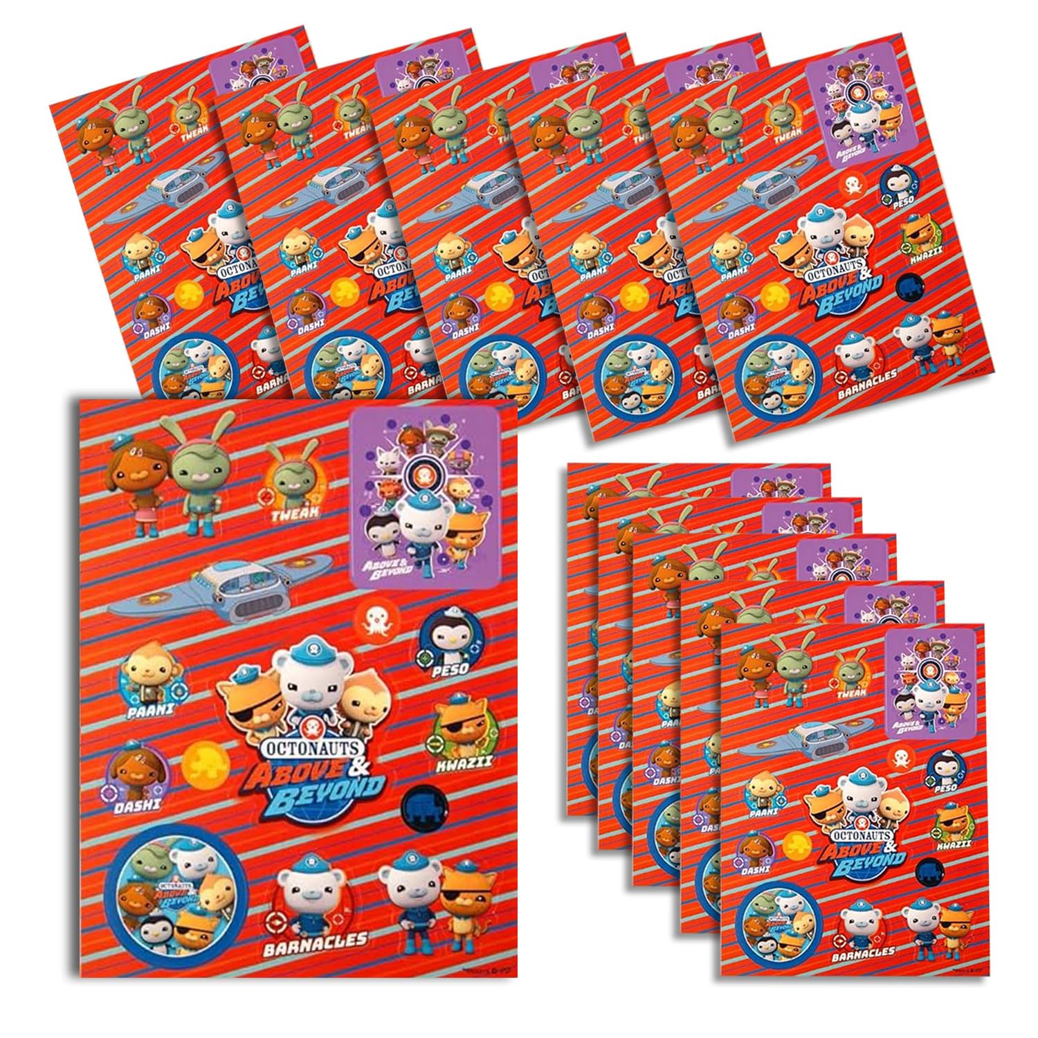 Octonauts Sticker Sensation: Pack of 10 BSL1 Vibrant Sticker Sheets ...