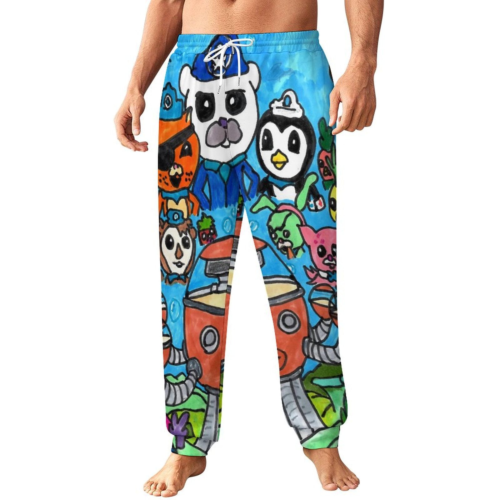 Octonauts Sweatpants for Men Women, Funny Printed Elastic Waist Joggers ...