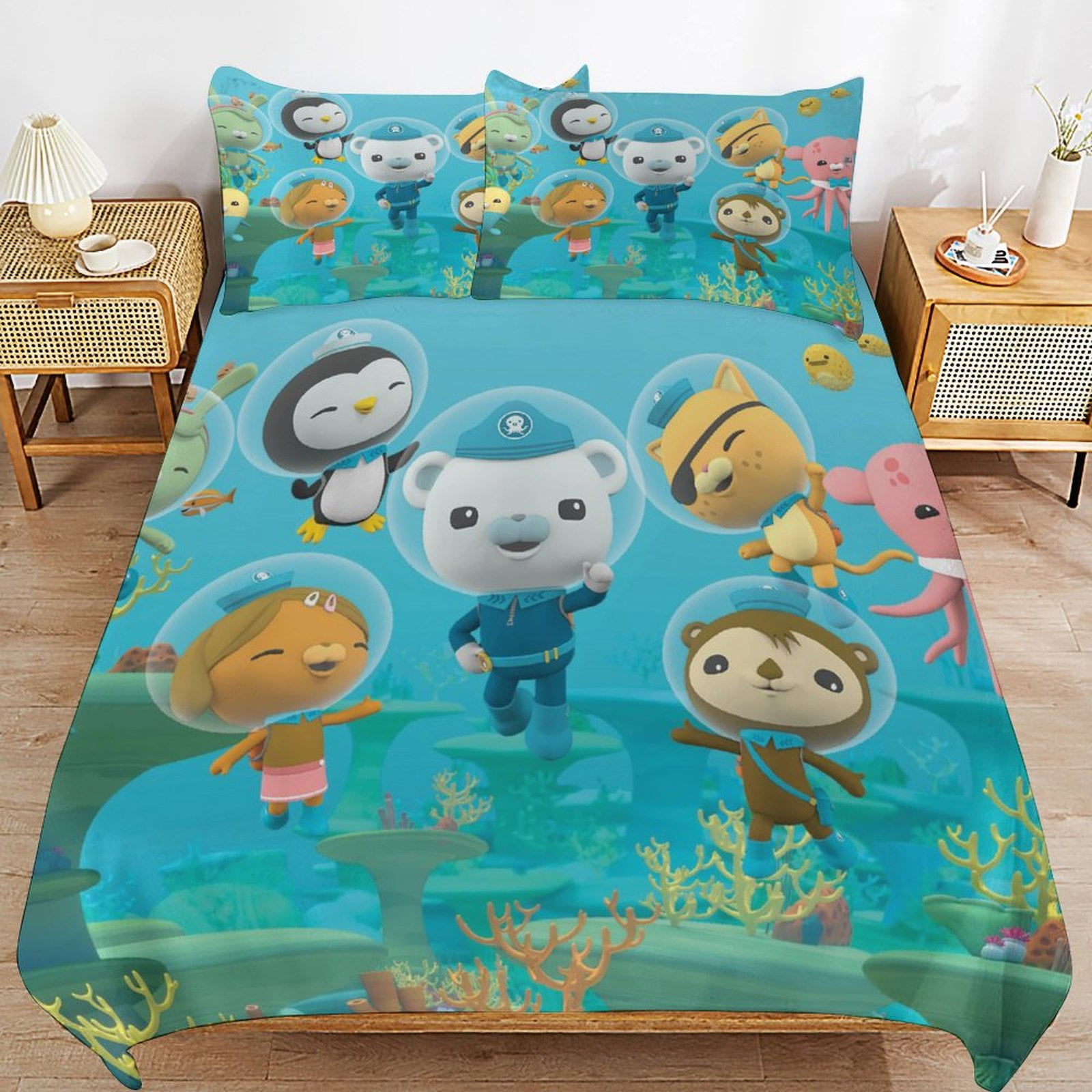 Octonauts The Great Barrier Reef 3 Pieces Bedding Set Decoration Double ...