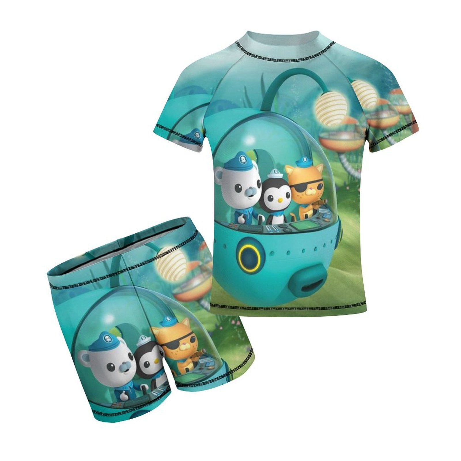 Octonauts The Great Barrier Reef Boy's Swimsuit Short Sleeve T Shirt ...