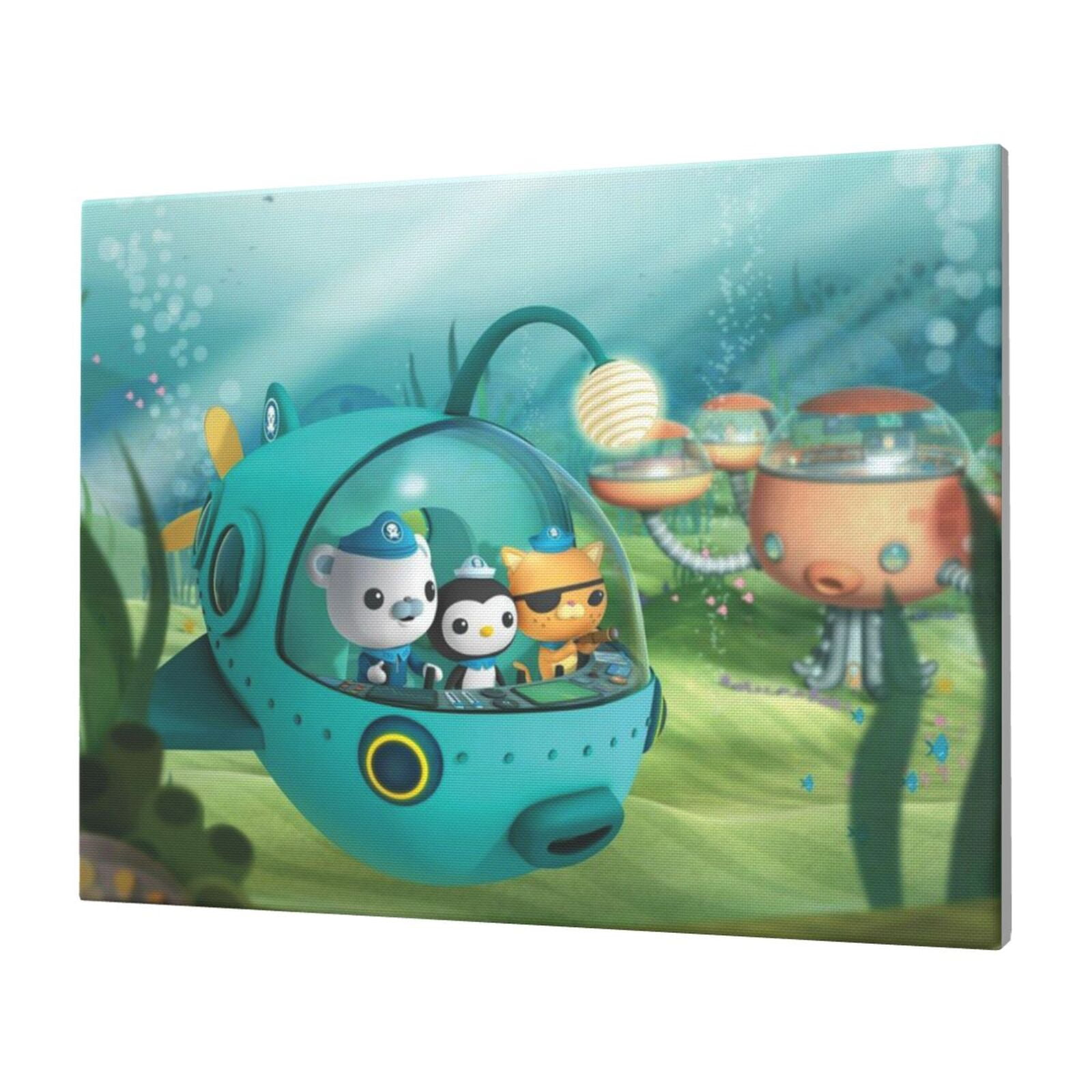 Octonauts The Great Barrier Reef Canvas Decorative Picture Frame Wall ...