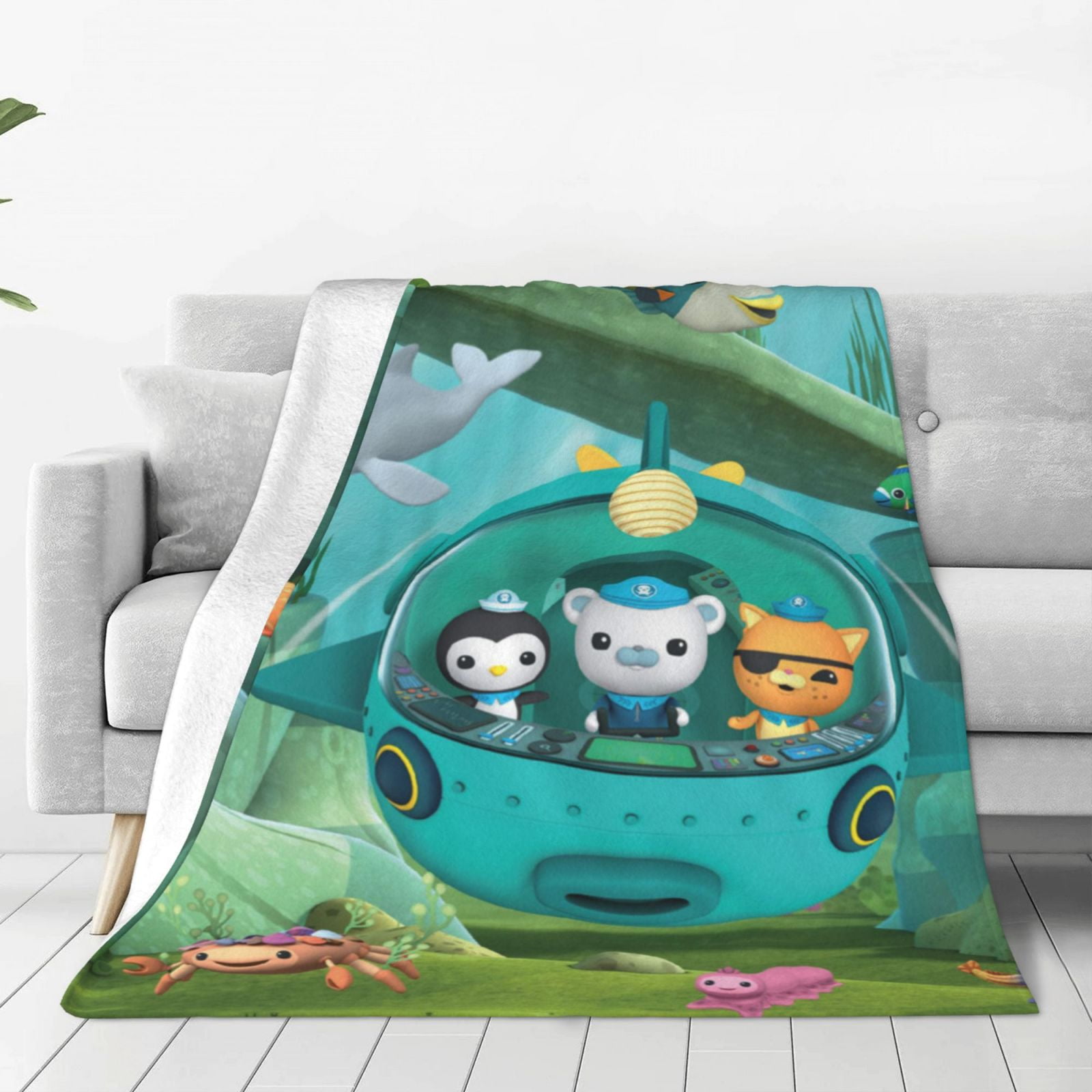 Octonauts The Great Barrier Reef Flannel Blanket Cozy Ultra-Soft Micro ...