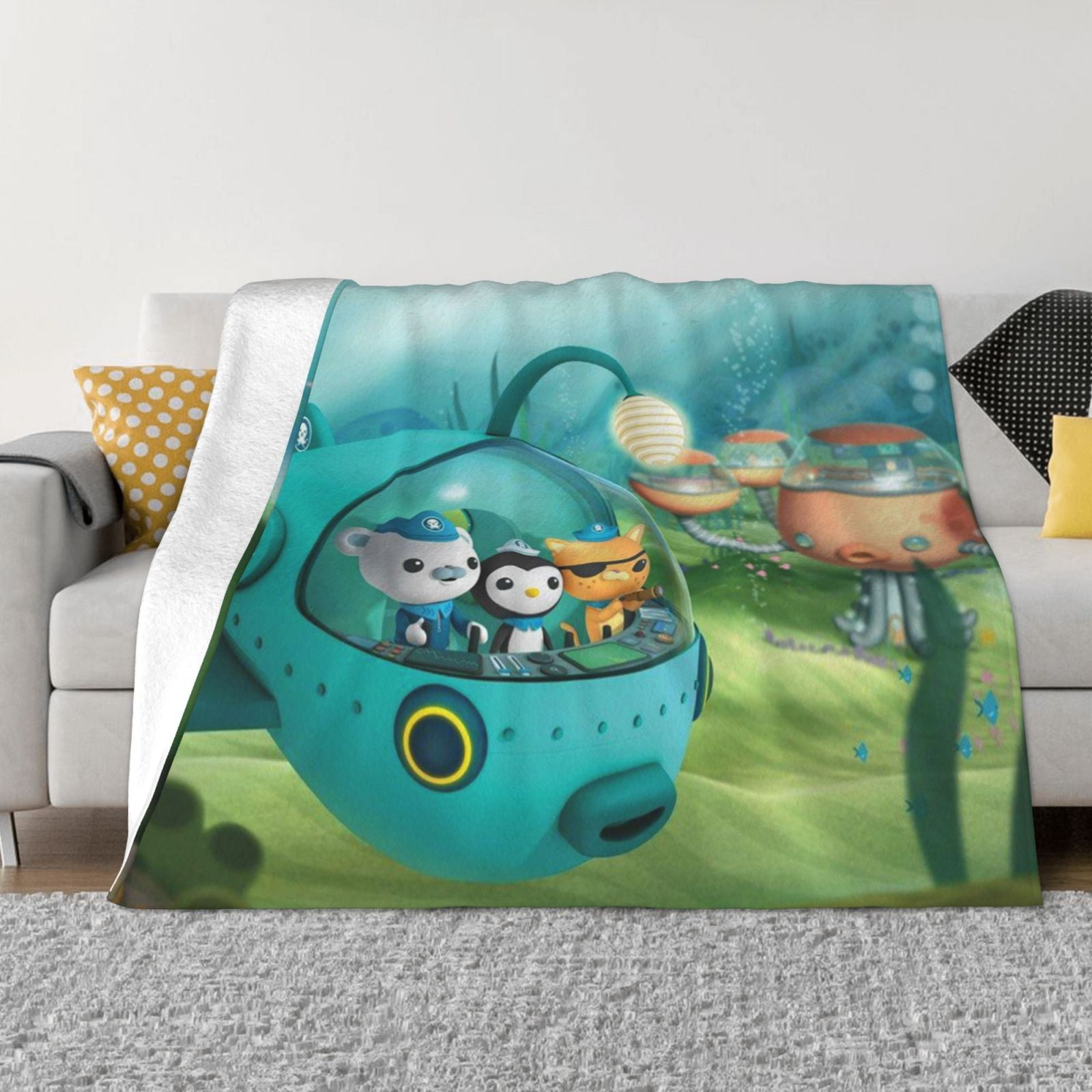 Octonauts The Great Barrier Reef Flannel Blanket Cozy Ultra-Soft Micro ...